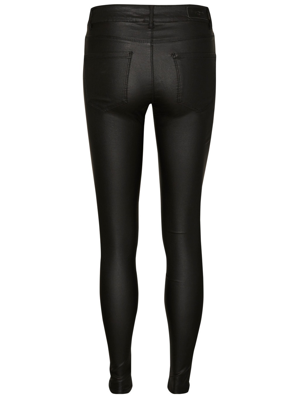 Slim Fit Middels høy midje Bukser | Black | Vero Moda®