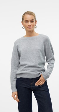 VMDOFFY Strickpullover | Hellgrau | Vero Moda®