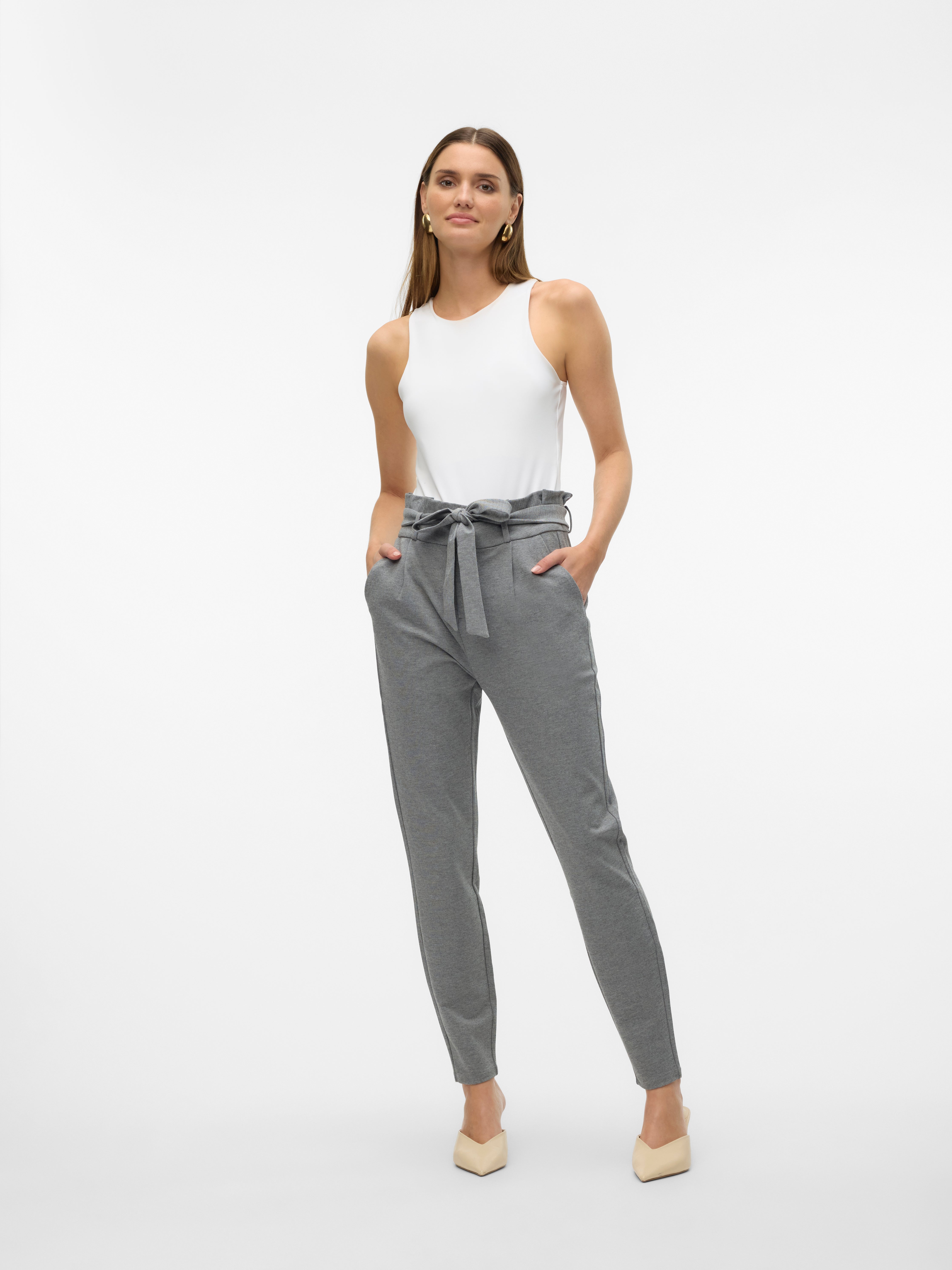 VMEVA Trousers | Medium Grey | Vero Moda®