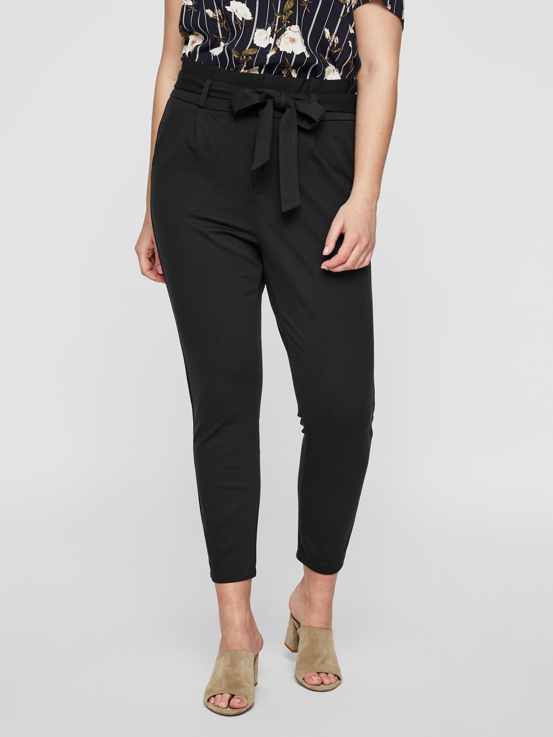 VMEVA Vita alta Pantaloni | Black | Vero Moda®