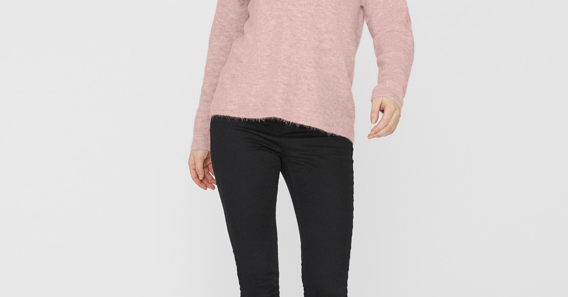VMCREWLEFILE Pullover | Hellrosa | Vero Moda®
