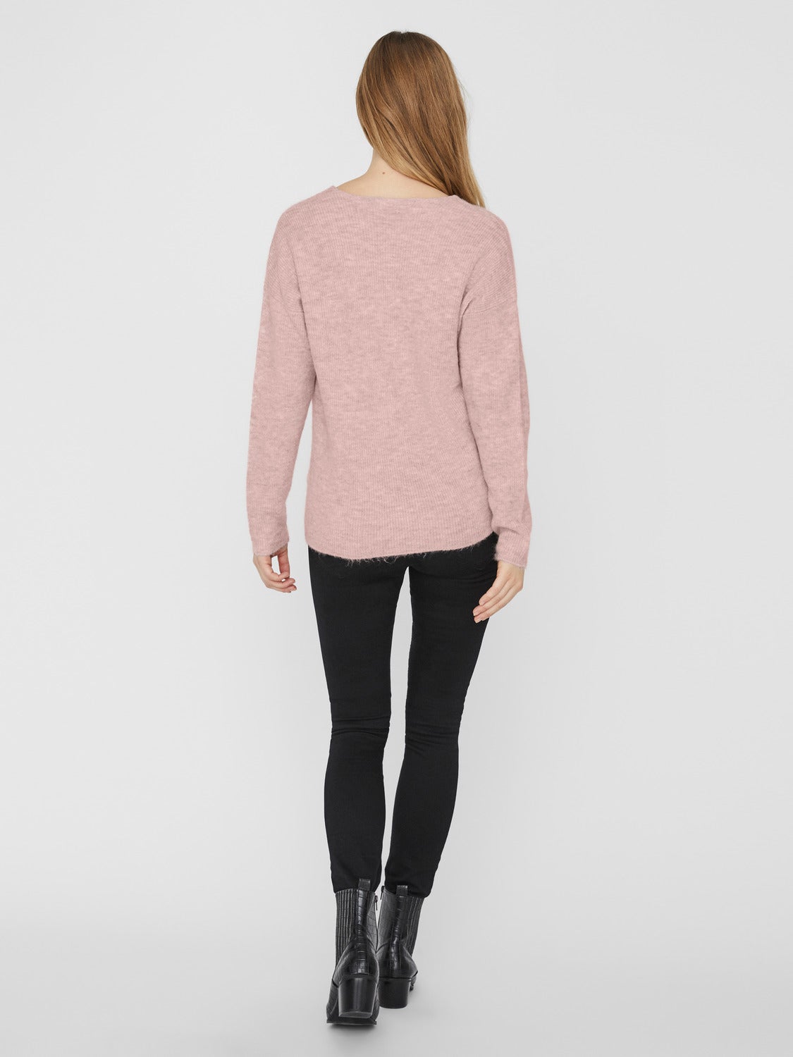 VMCREWLEFILE Pullover | Hellrosa | Vero Moda®
