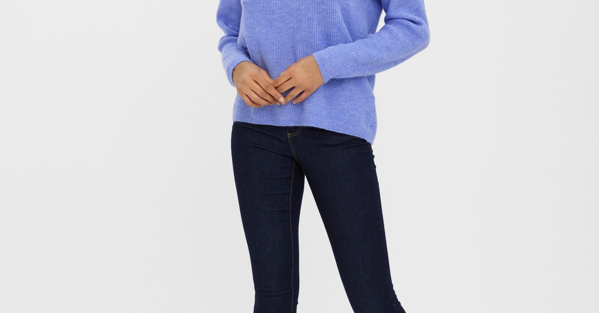 VMCREWLEFILE Pullover | Hellblau | Vero Moda®