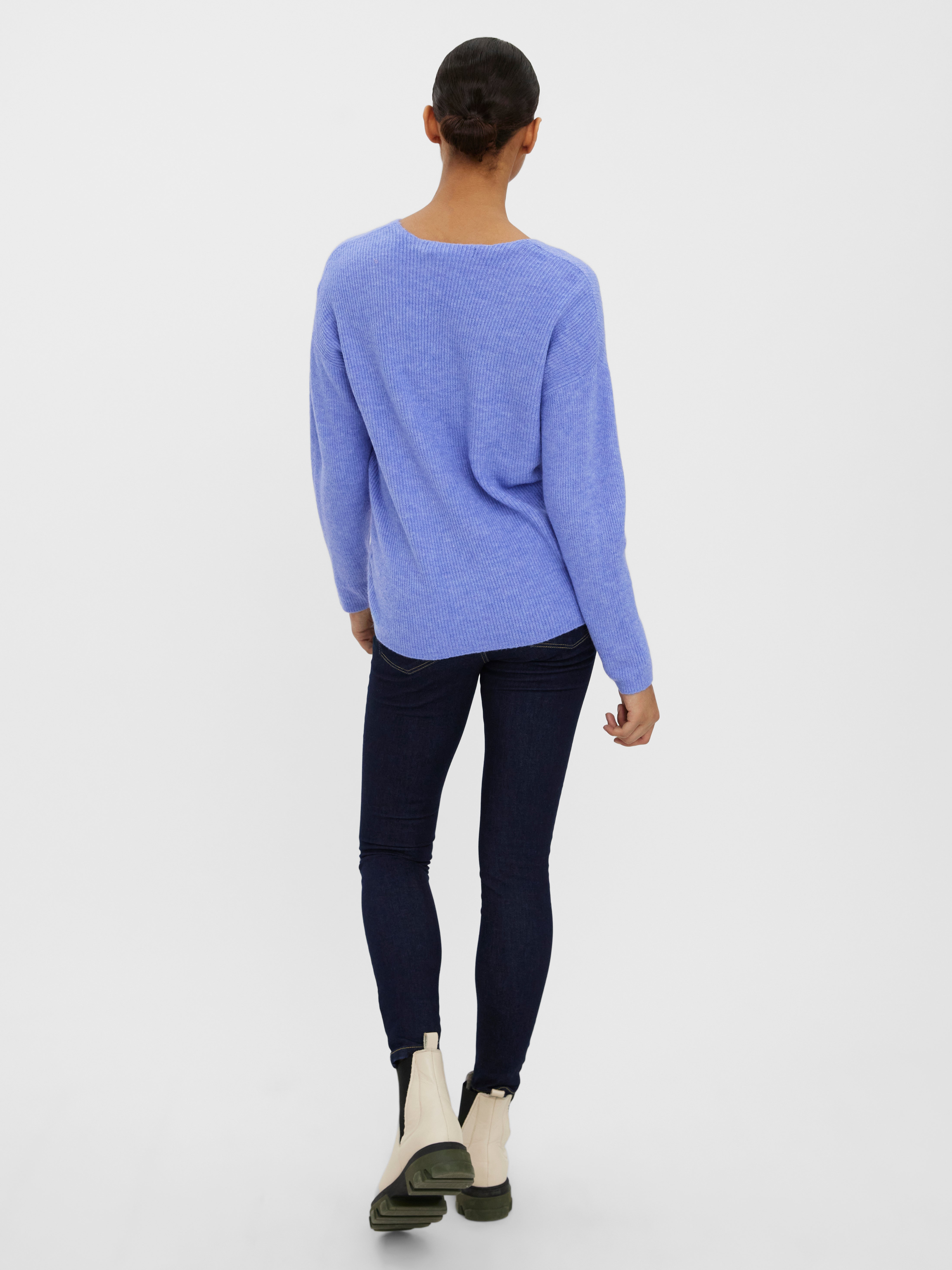 VMCREWLEFILE Pullover | Hellblau | Vero Moda®