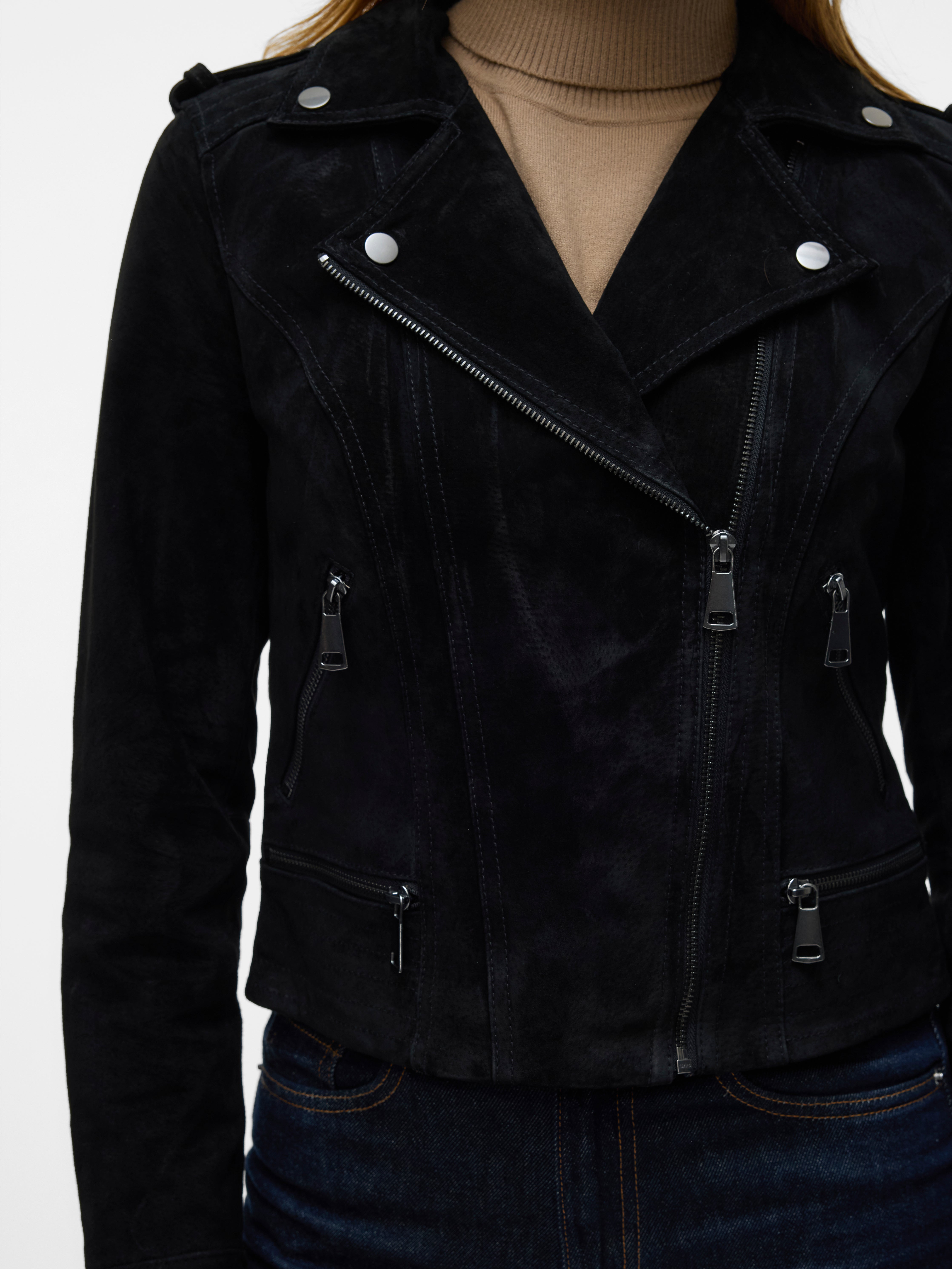 Suede jacket | Black | Vero Moda®