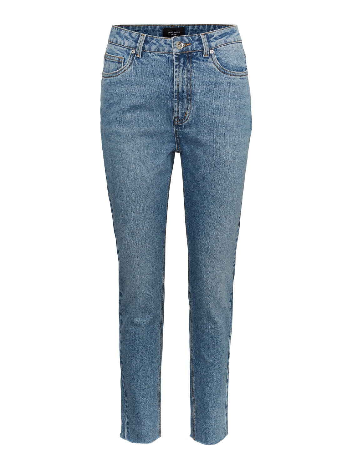 VMBRENDA Høyt snitt Straight Fit Jeans | Lys blå | Vero Moda®