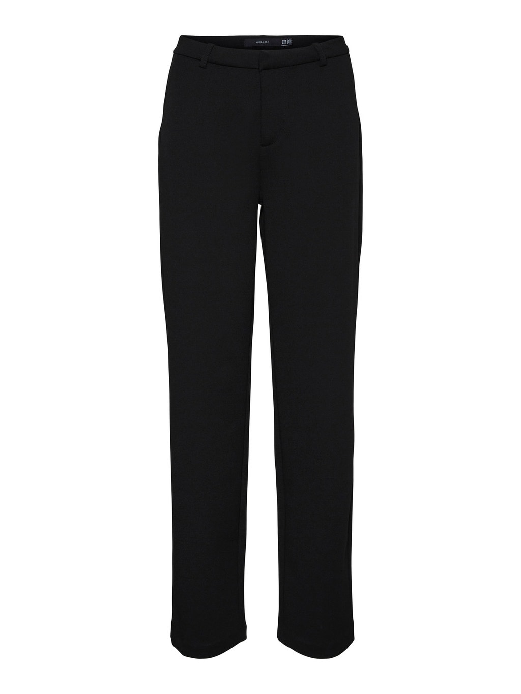 Straight Fit Middels høy midje Bukser | Black | Vero Moda®