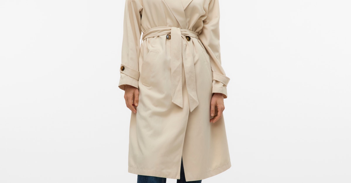 VMLOU Trenchcoat | Light Grey | Vero Moda®