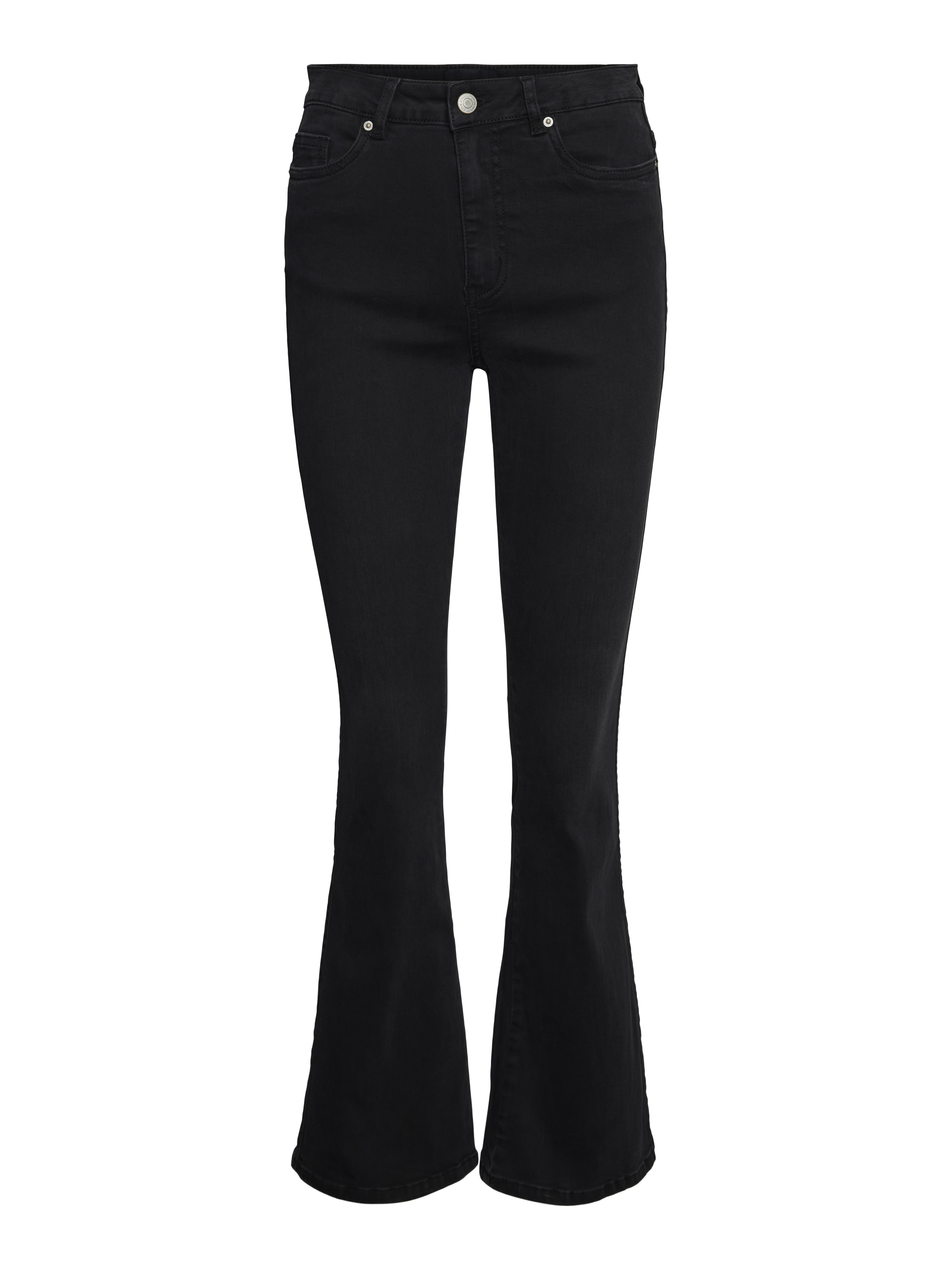 Flared Fit Jeans Black Vero Moda Flared Fit Jeans Black Vero Moda