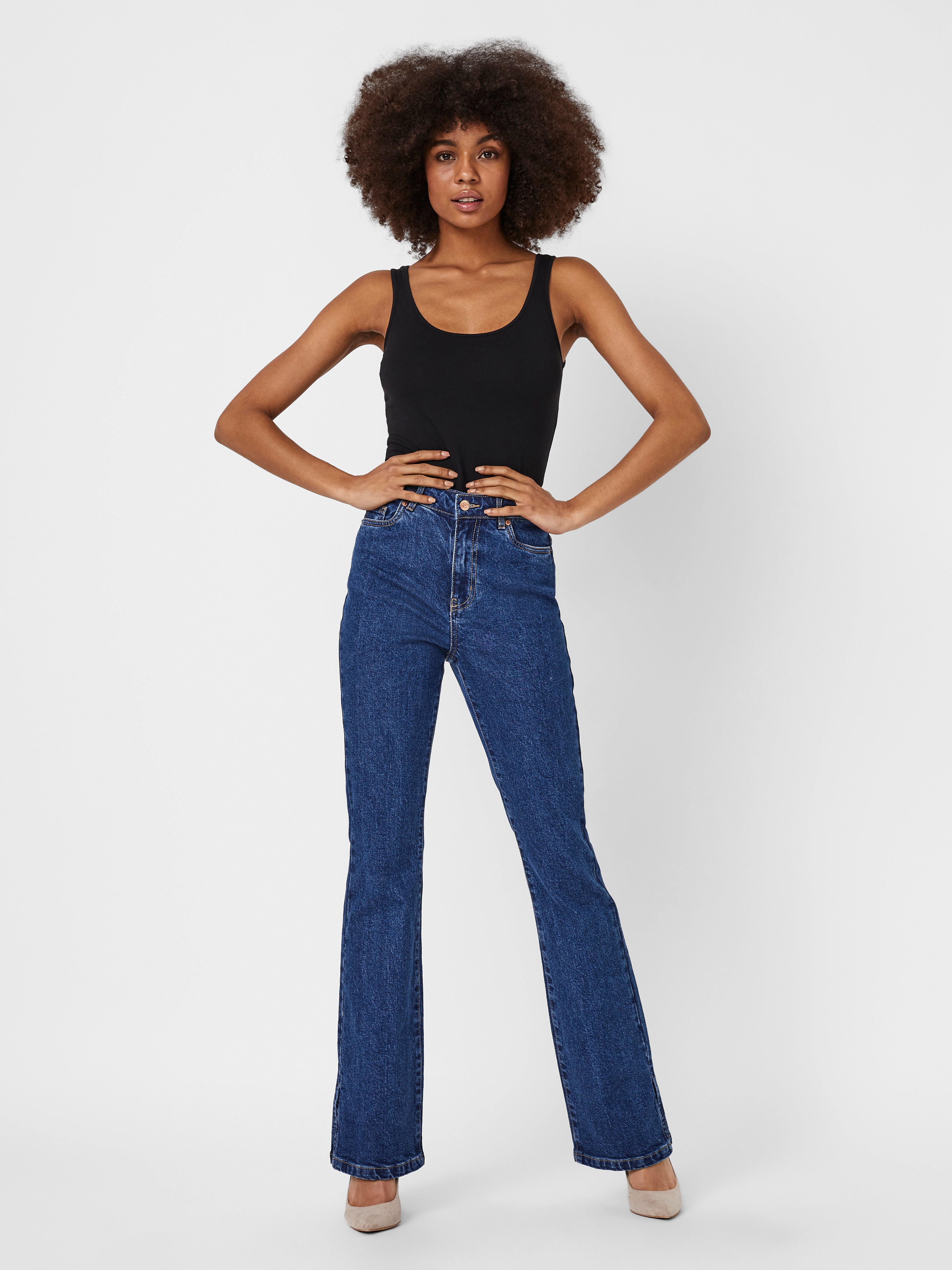 Normal geschnitten U-Ausschnitt Tank-Top | Weiß | Vero Moda®