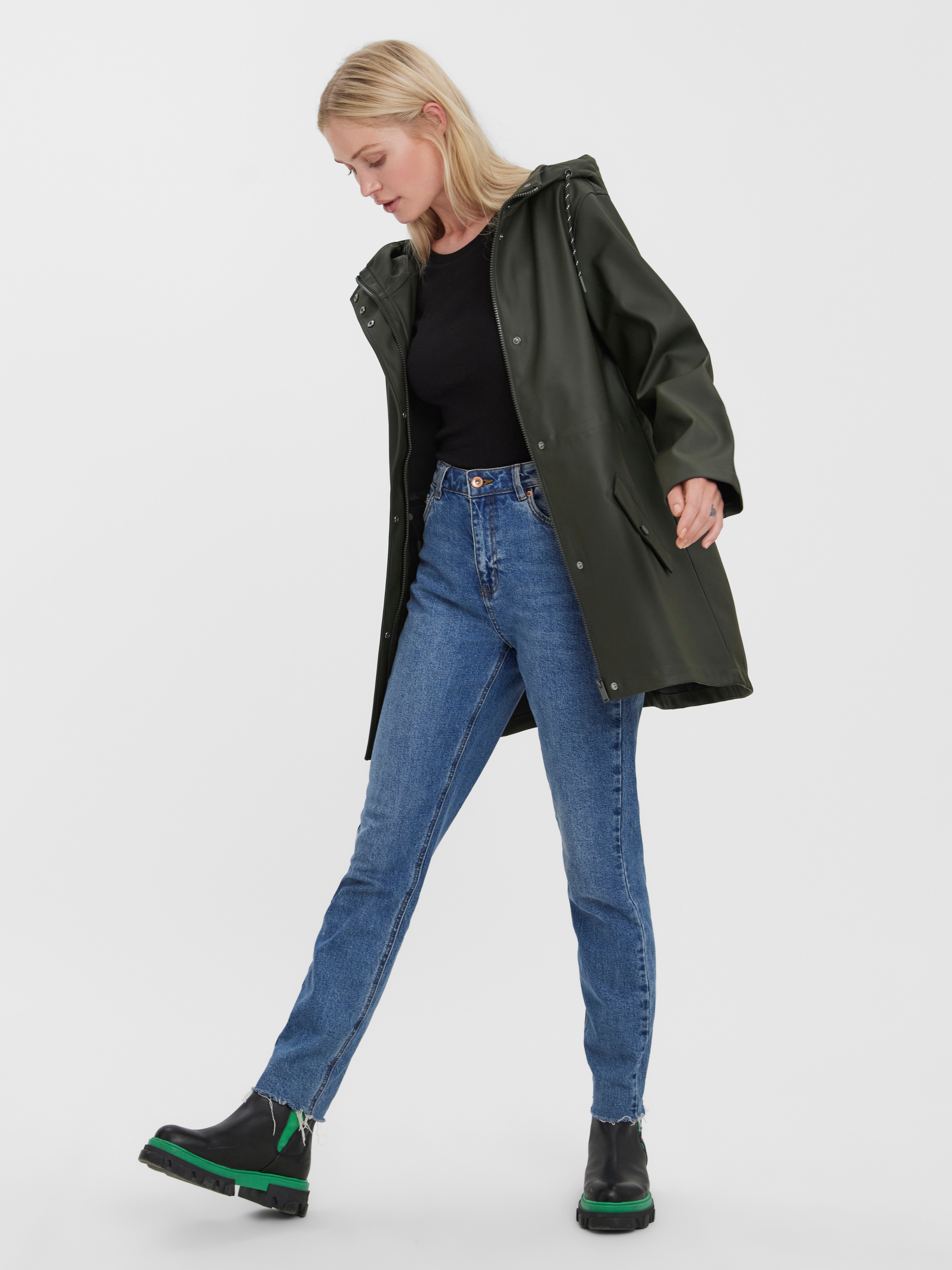 VMMALOU Raincoat | Dark Grey | Vero Moda®