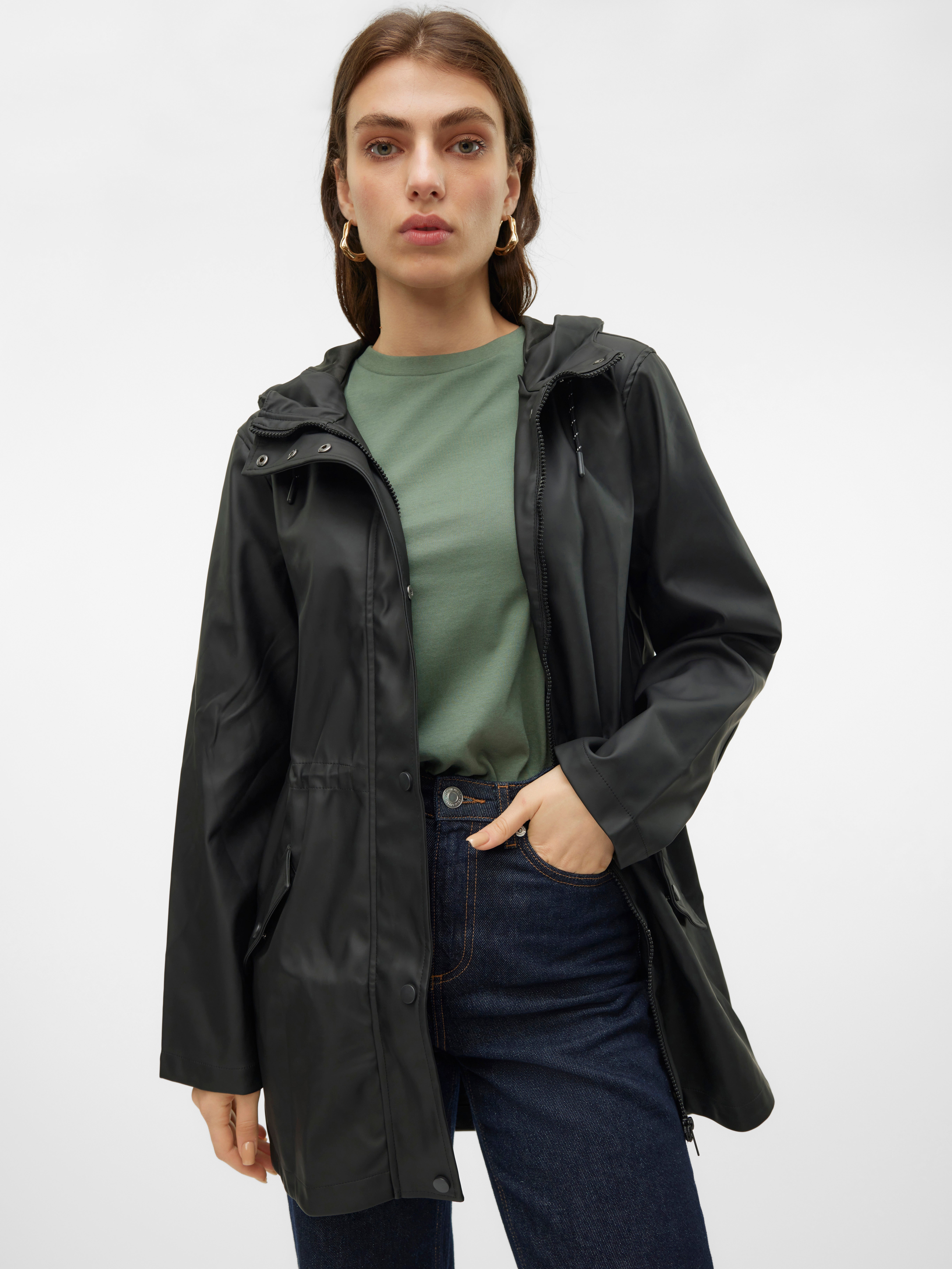 VMMALOU Raincoat | Black | Vero Moda®