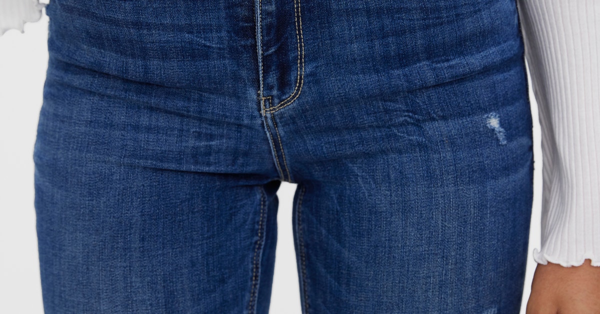 VMSOPHIA Høj talje Slim fit Jeans | Mellemblå | Vero Moda®