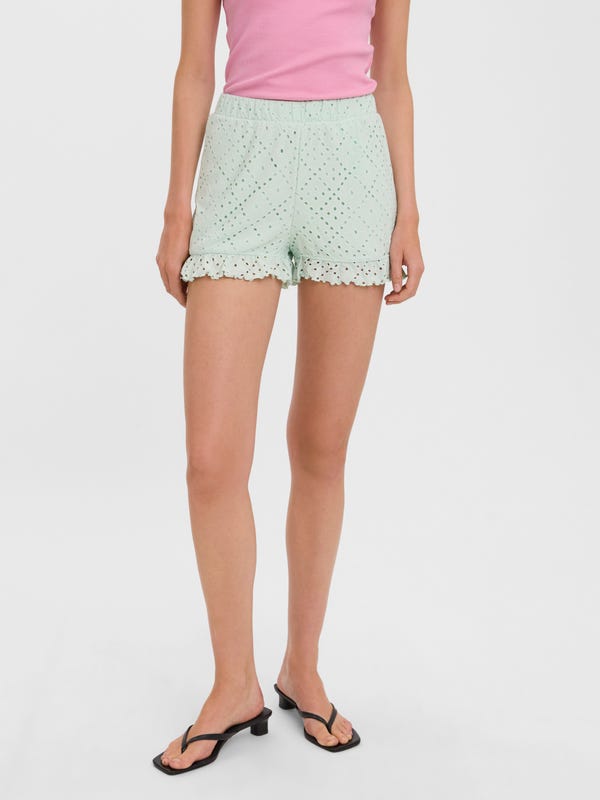 Normal geschnitten Shorts | Light Blue | MAMA.LICIOUS®
