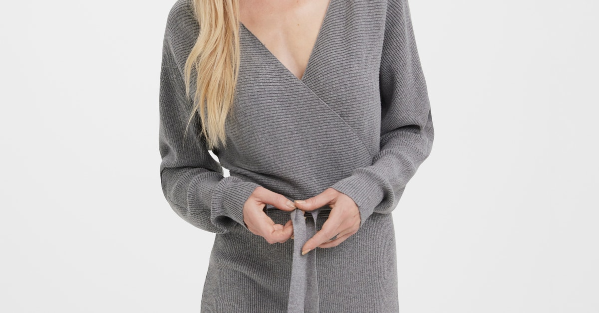 VMHOLLYREM Langes Kleid | Mittelgrau | Vero Moda®