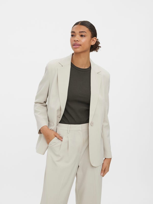 Blazer Slim Fit Reverse | Black | Vero Moda®