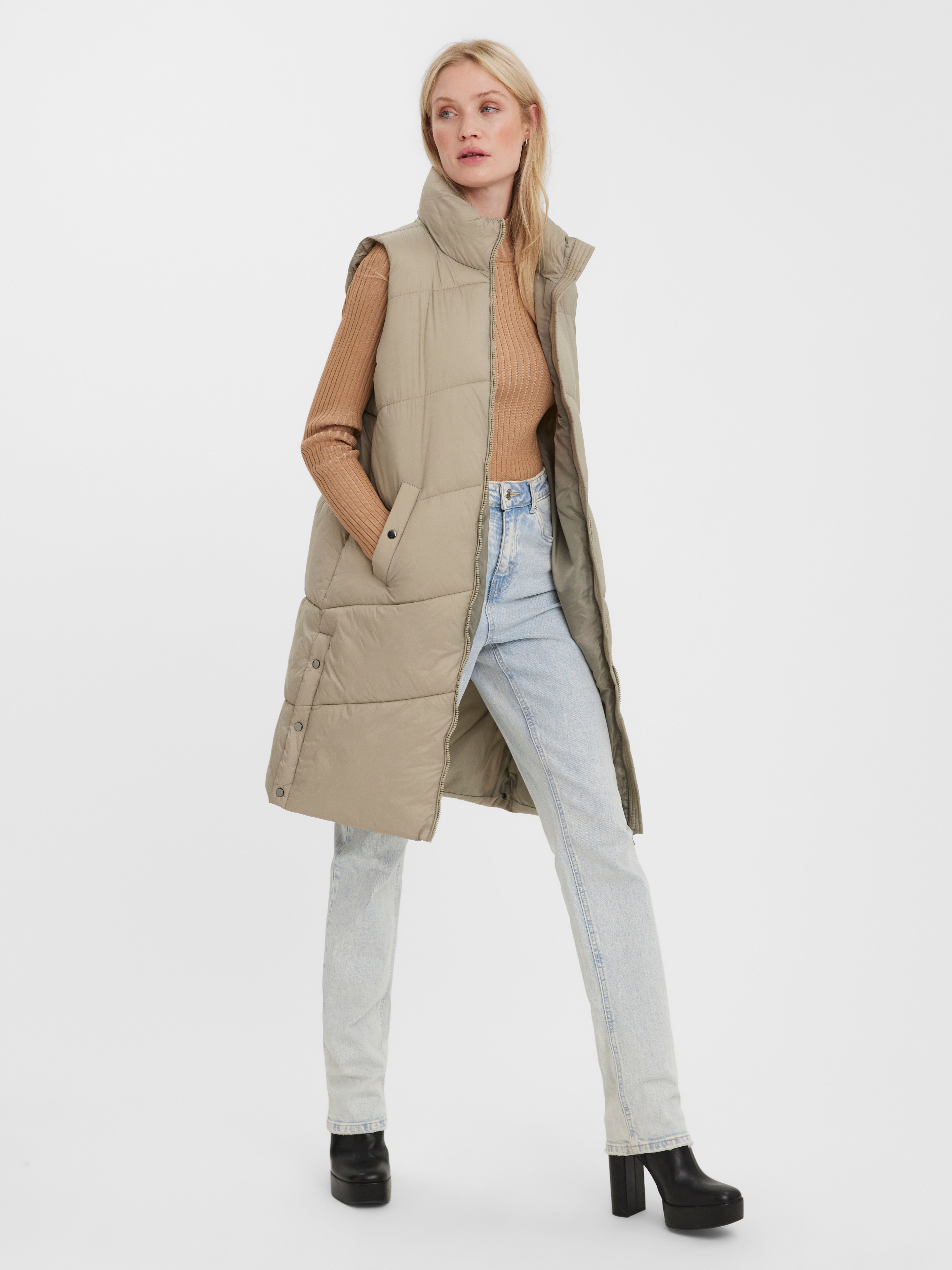 VMUPPSALA Otw Gilet | Medium Grey | Vero Moda®