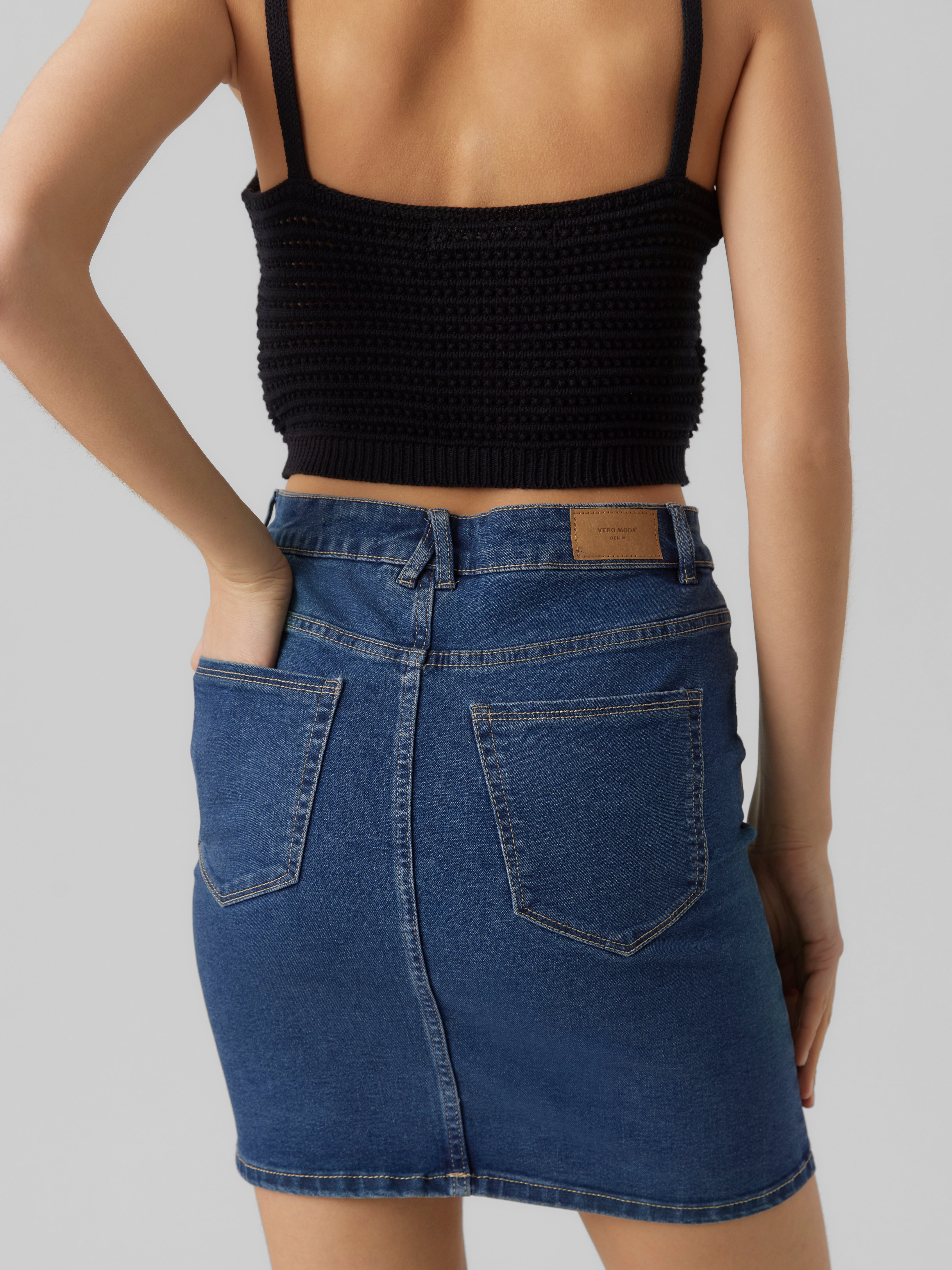 VMLUNA Jupe courte | Bleu moyen | Vero Moda®
