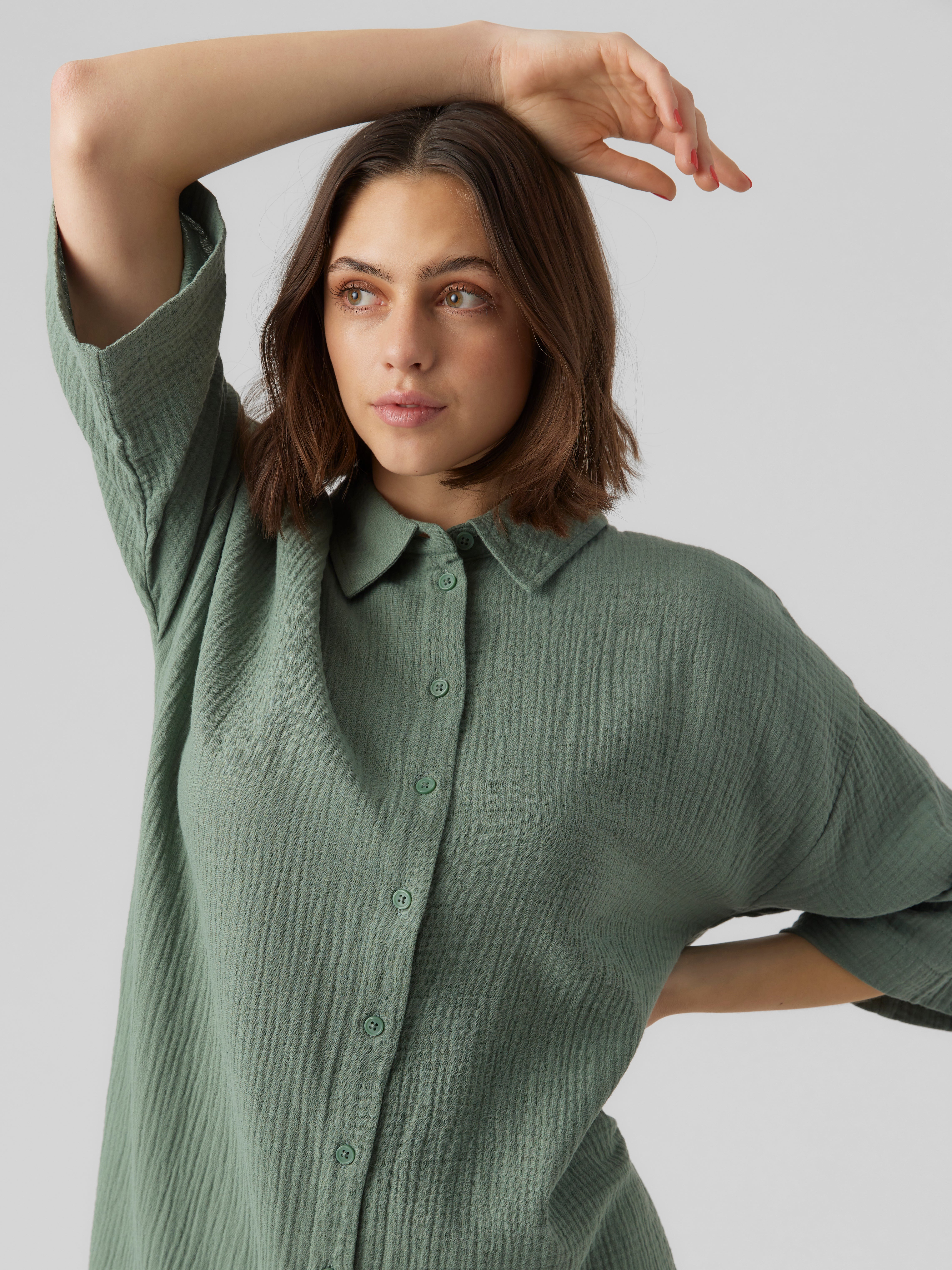 VMNATALI Shirt | Medium Green | Vero Moda®