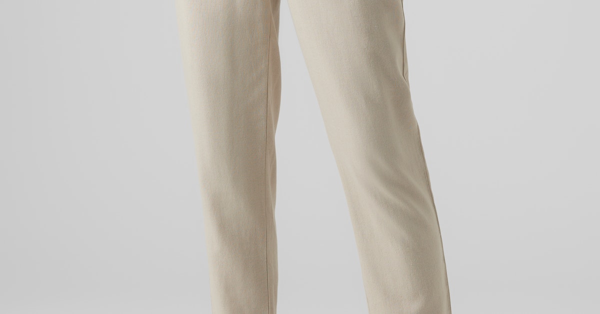 VMJESMILO Middels høy midje Bukser | Lys grå | Vero Moda®