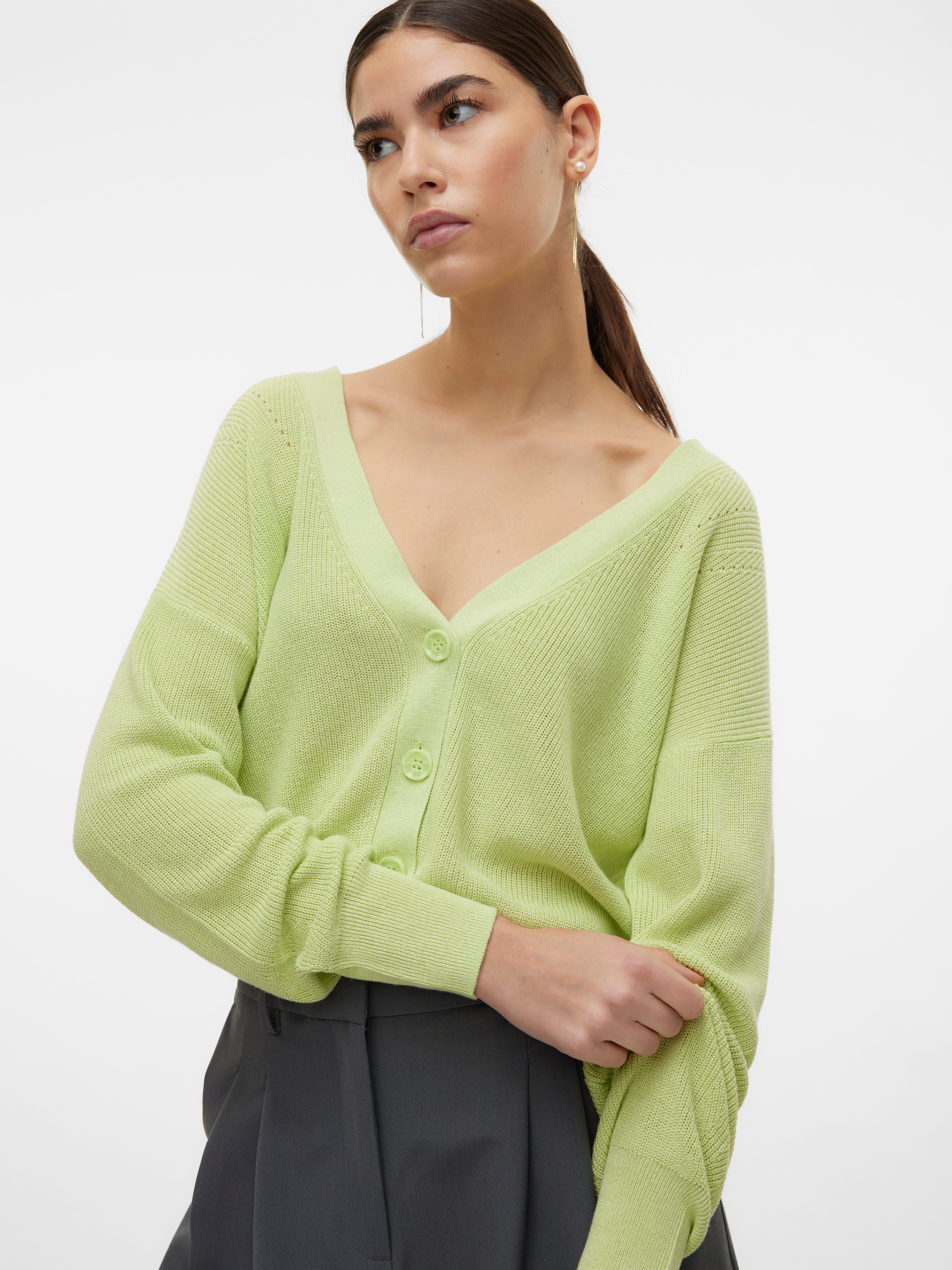 VMNEWLEXSUN Strikket cardigan | Lys grønn | Vero Moda®