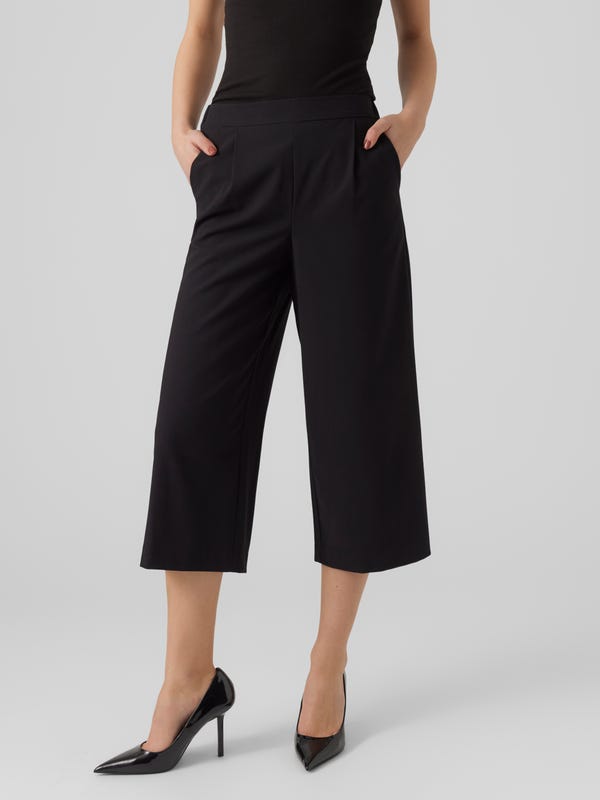 Locker geschnitten Mittlere Taille Hose | Dark Blue | Vero Moda®
