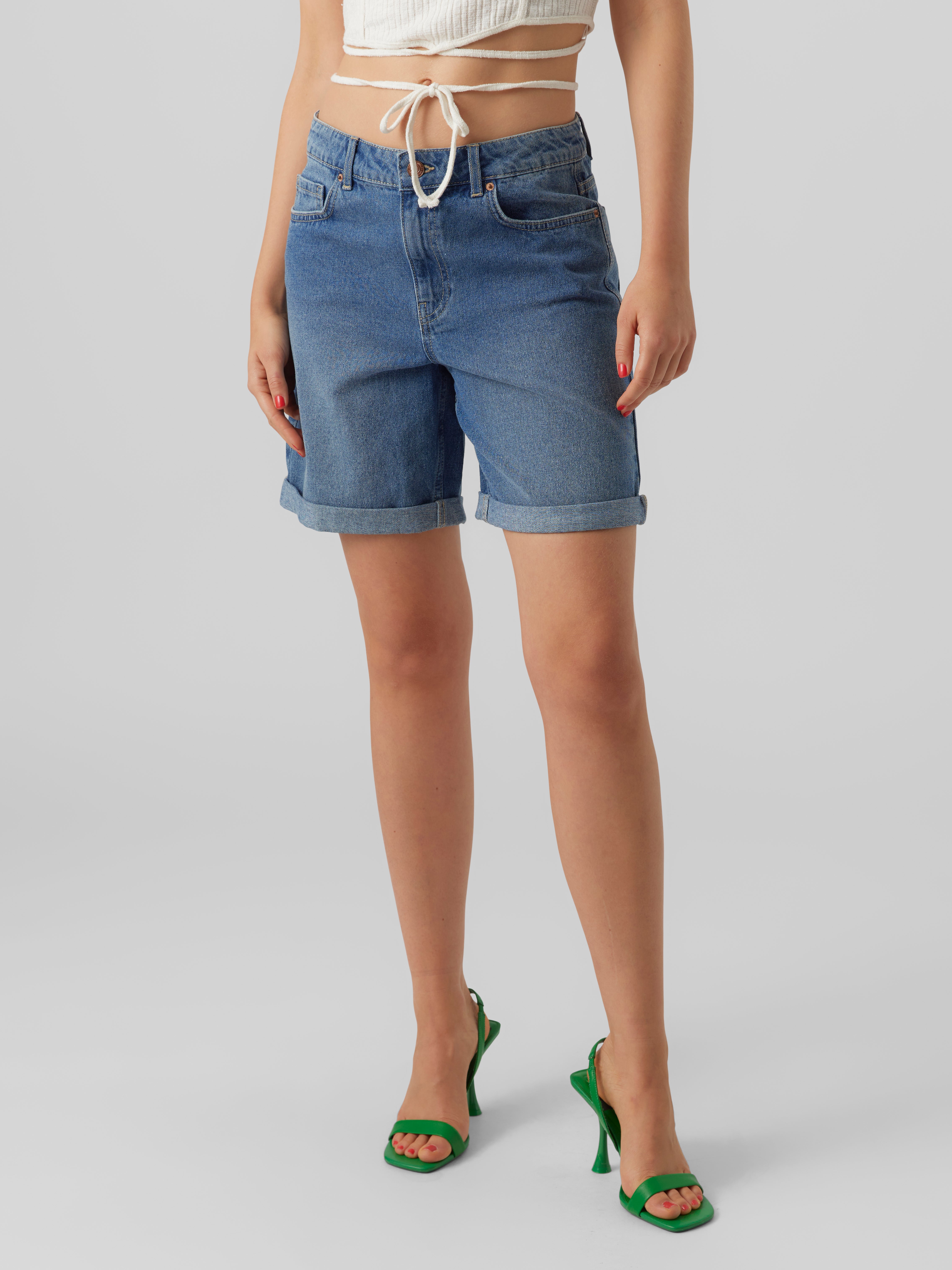 Regular Fit High waist Shorts | Black | Vero Moda®