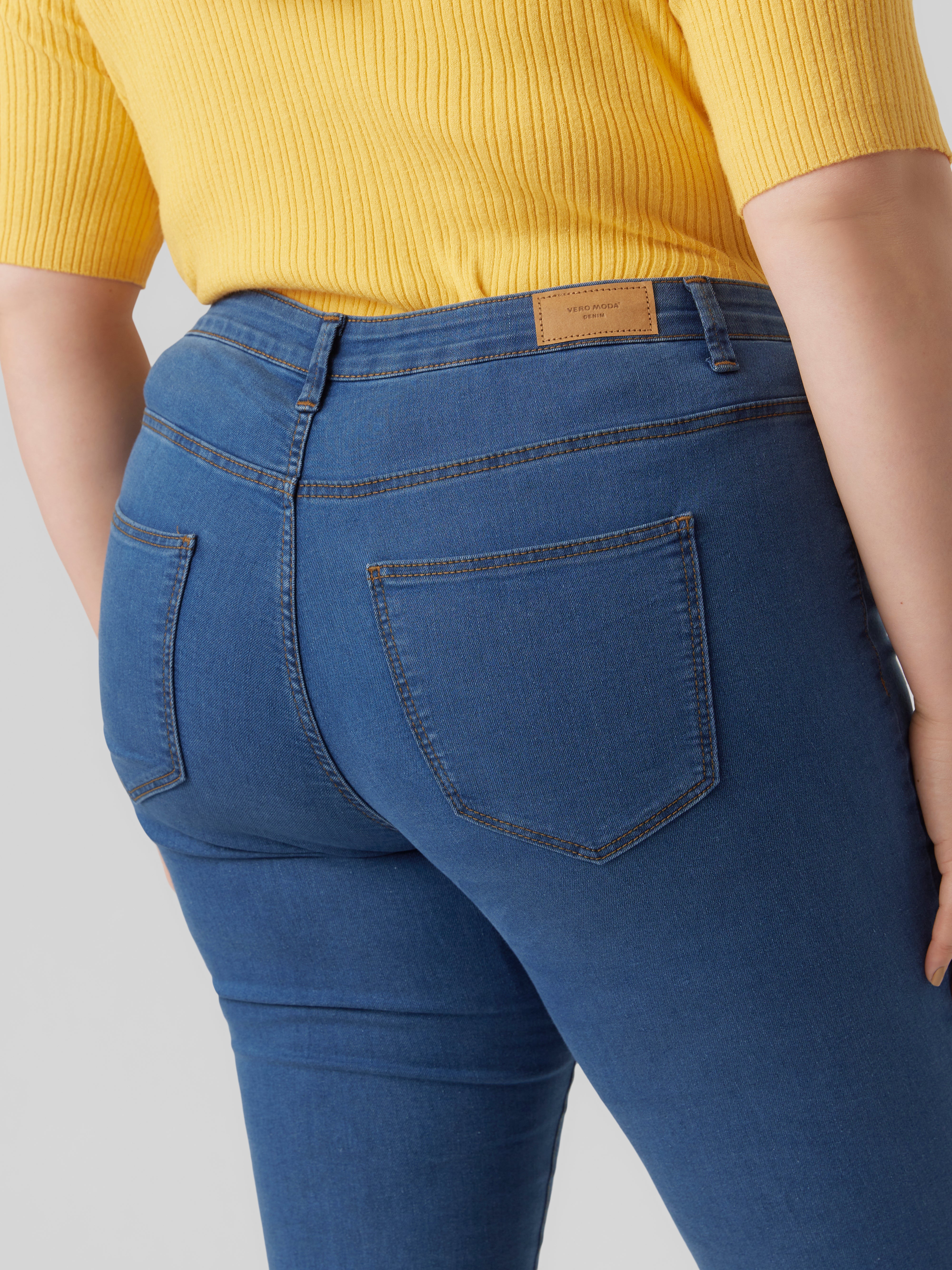 VMRUDY Slim Fit Jeans | Medium blå | Vero Moda®