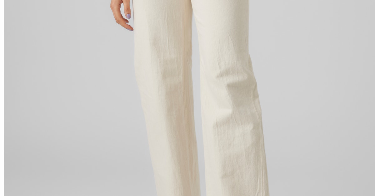 VMTESSA Høyt snitt Wide Fit Jeans | Lys rosa | Vero Moda®