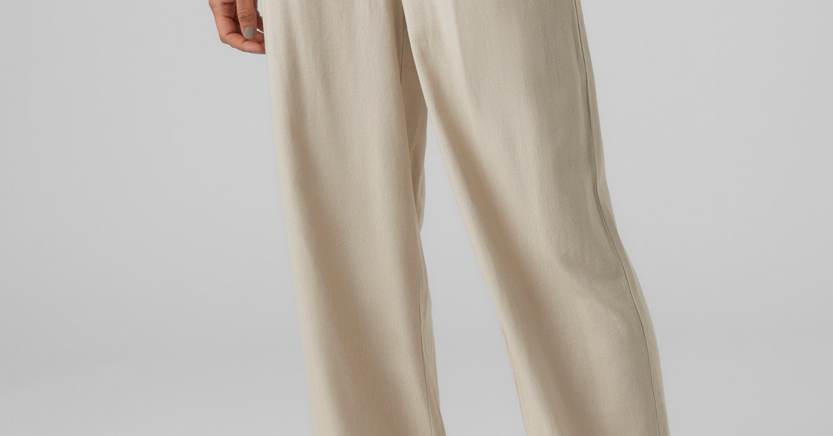 VMJESMILO Middels høy midje Bukser | Lys grå | Vero Moda®