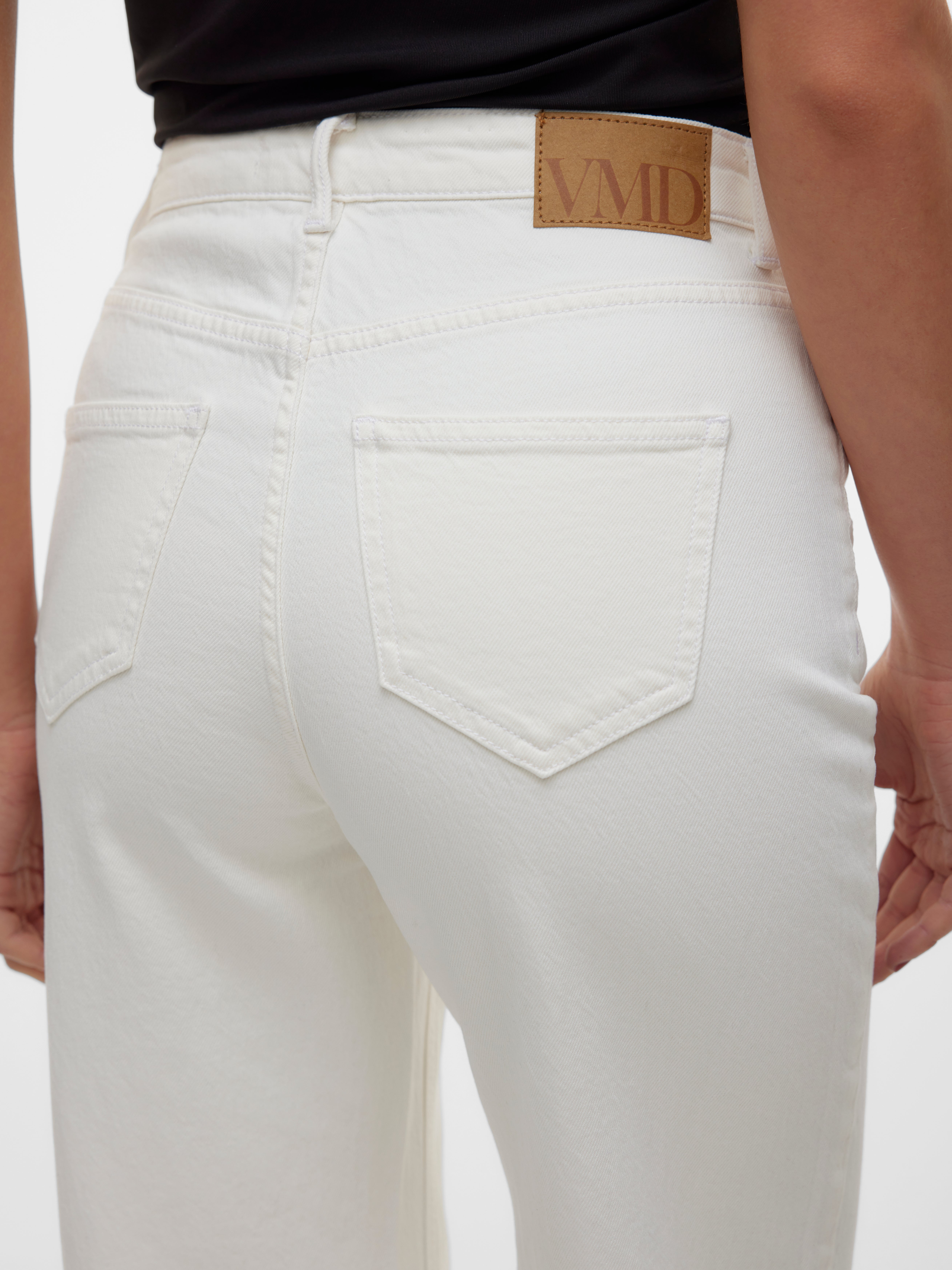 VMTESSA High rise Wide Fit Jeans | White | Vero Moda®