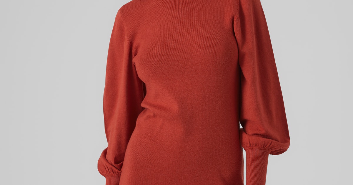 VMHOLLYKARISPUFF Robe courte | Rouge foncé | Vero Moda®