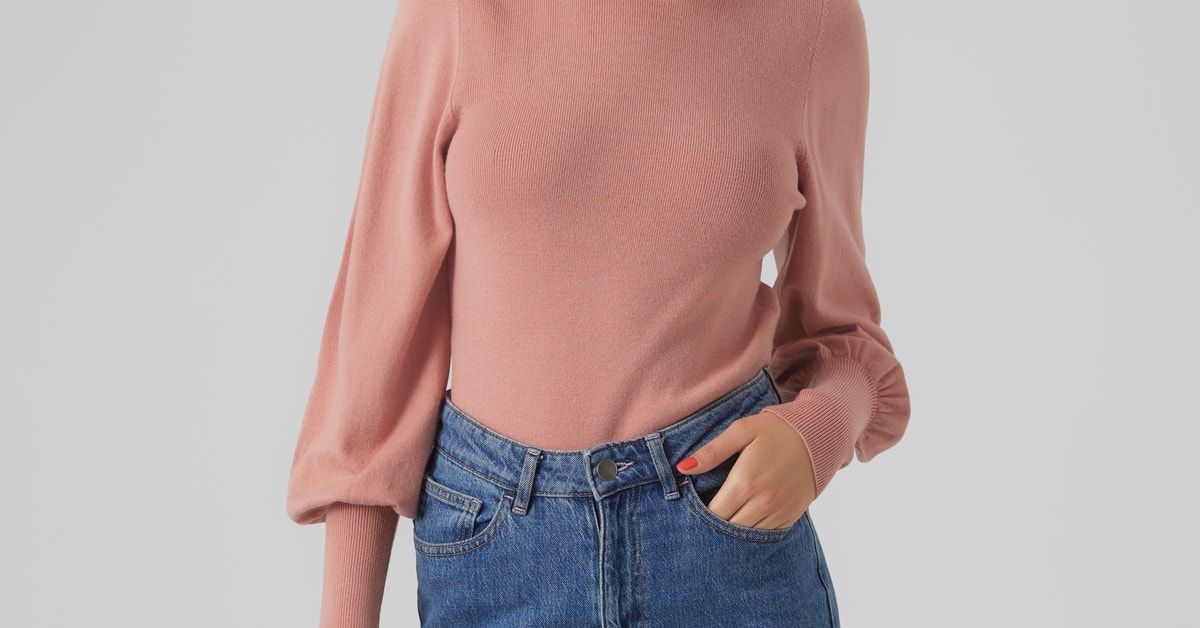 VMHOLLYKARISPUFF Pullover | Midden Roze | Vero Moda®