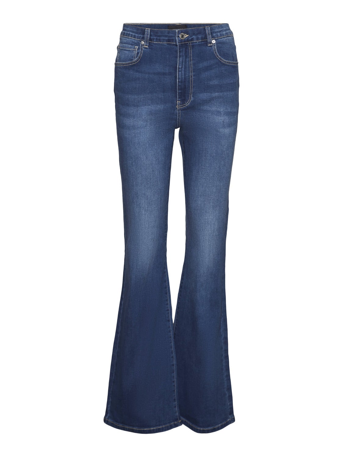 VMSELINA High rise Flared Fit Jeans | Medium Blue | Vero Moda®