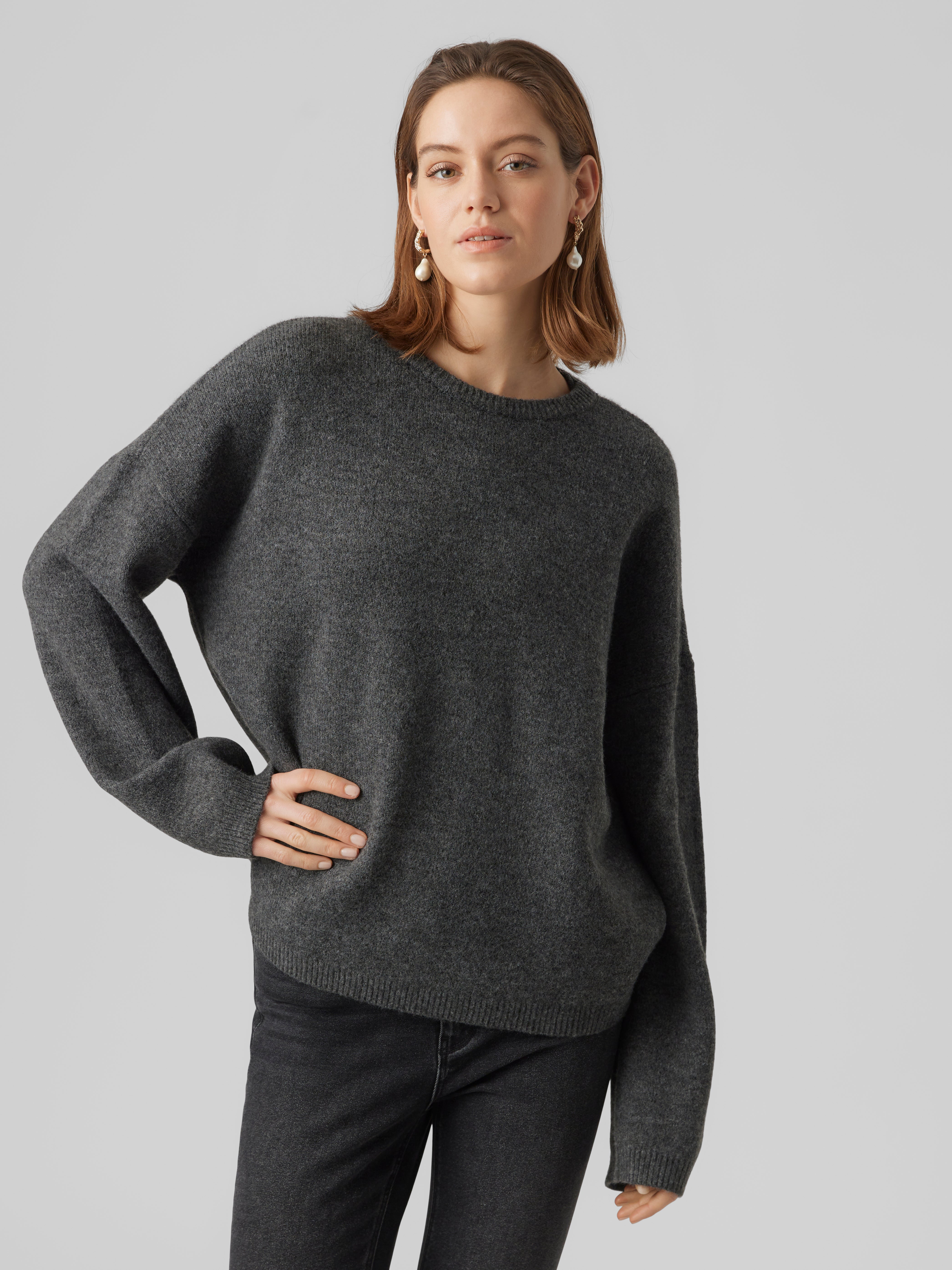 VMGEMMA Pullover | Dunkelgrau | Vero Moda®