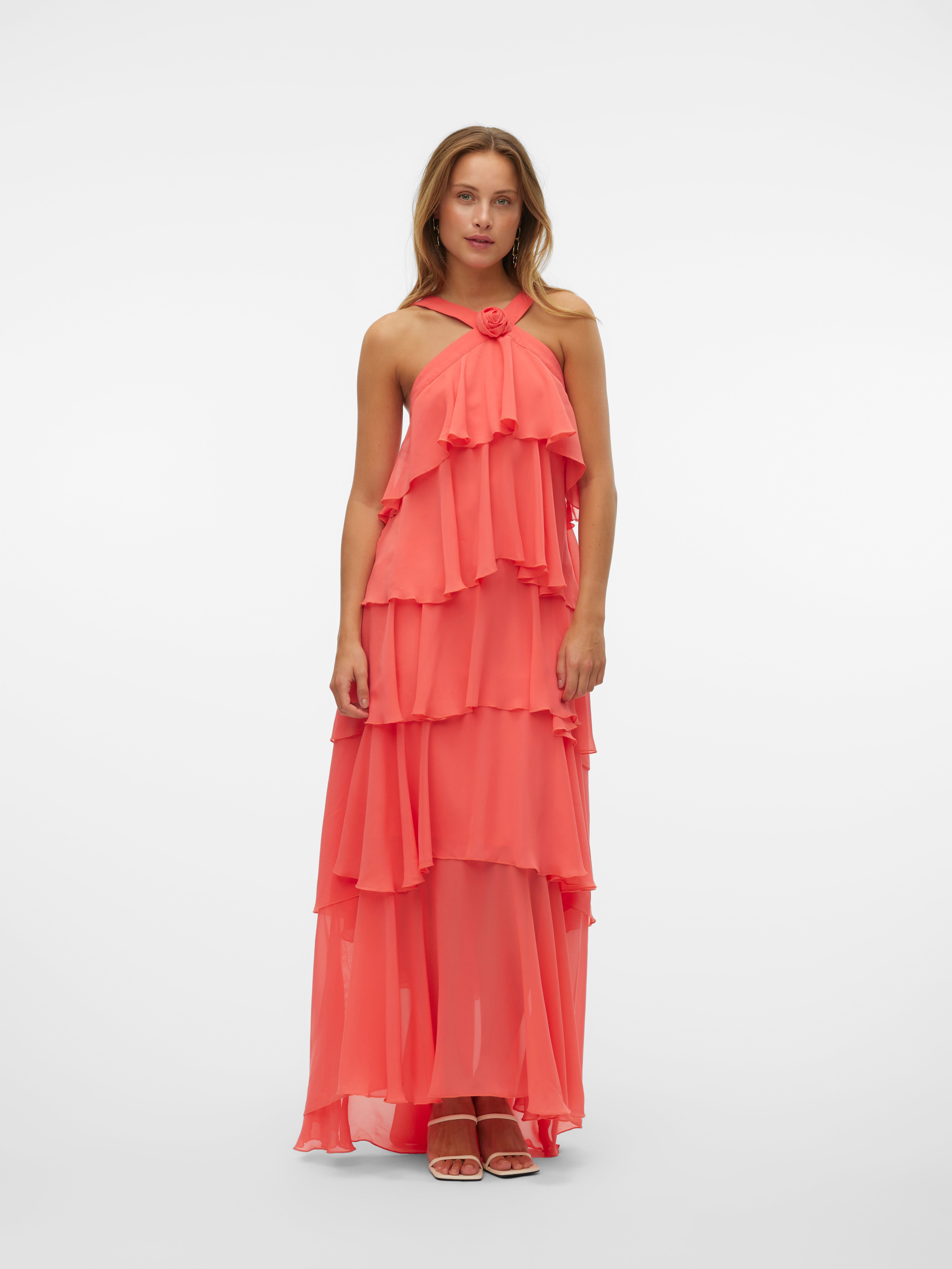 VMFELICIA Lang kjole | Mellemrosa | Vero Moda®