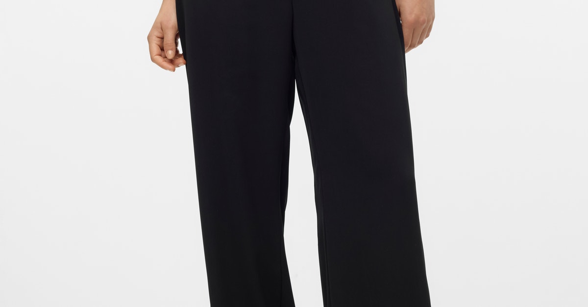VMGISELLE Høyt snitt Bukser | Sort | Vero Moda®