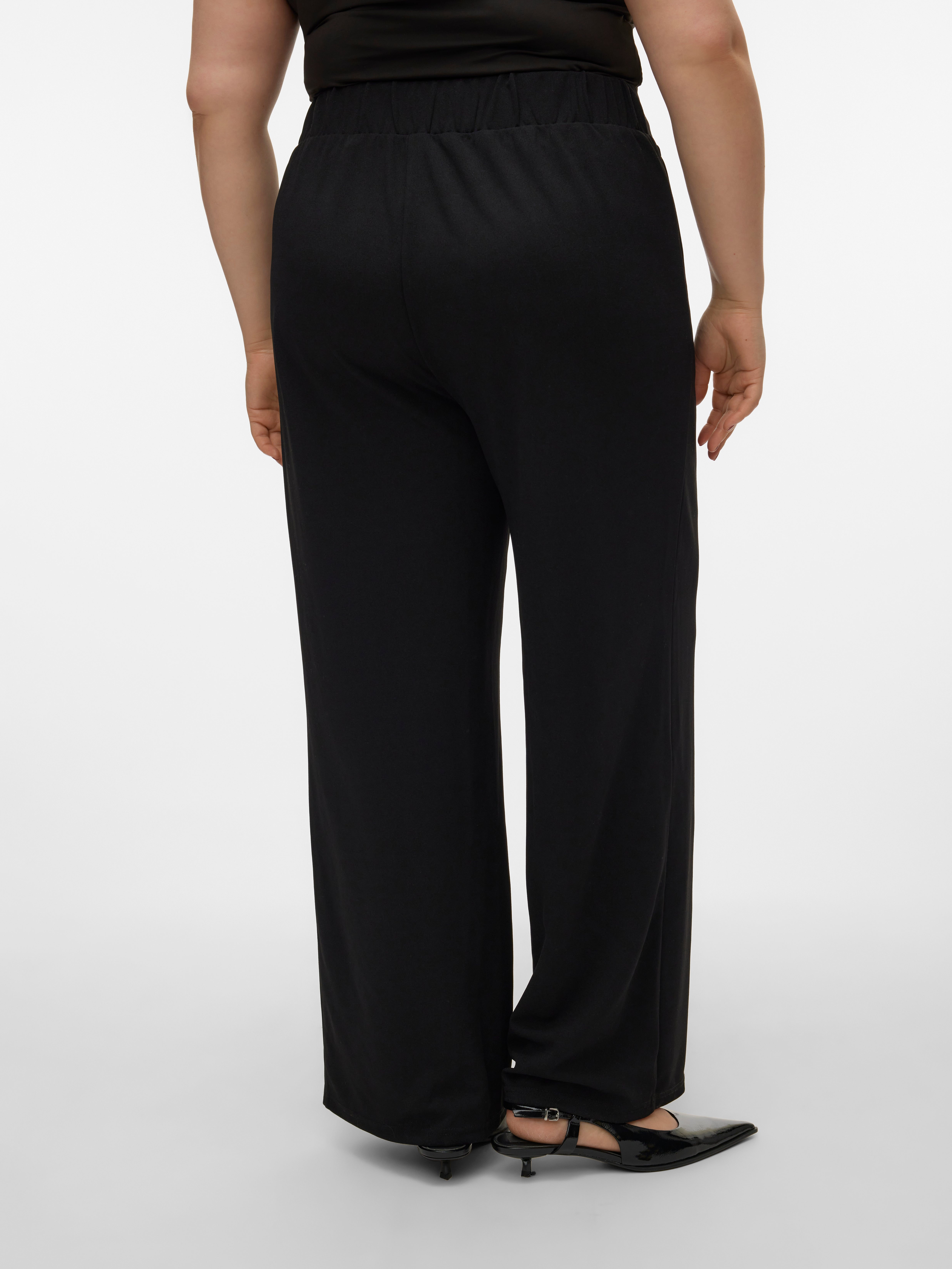 VMCLIVA High rise Trousers | Black | Vero Moda®