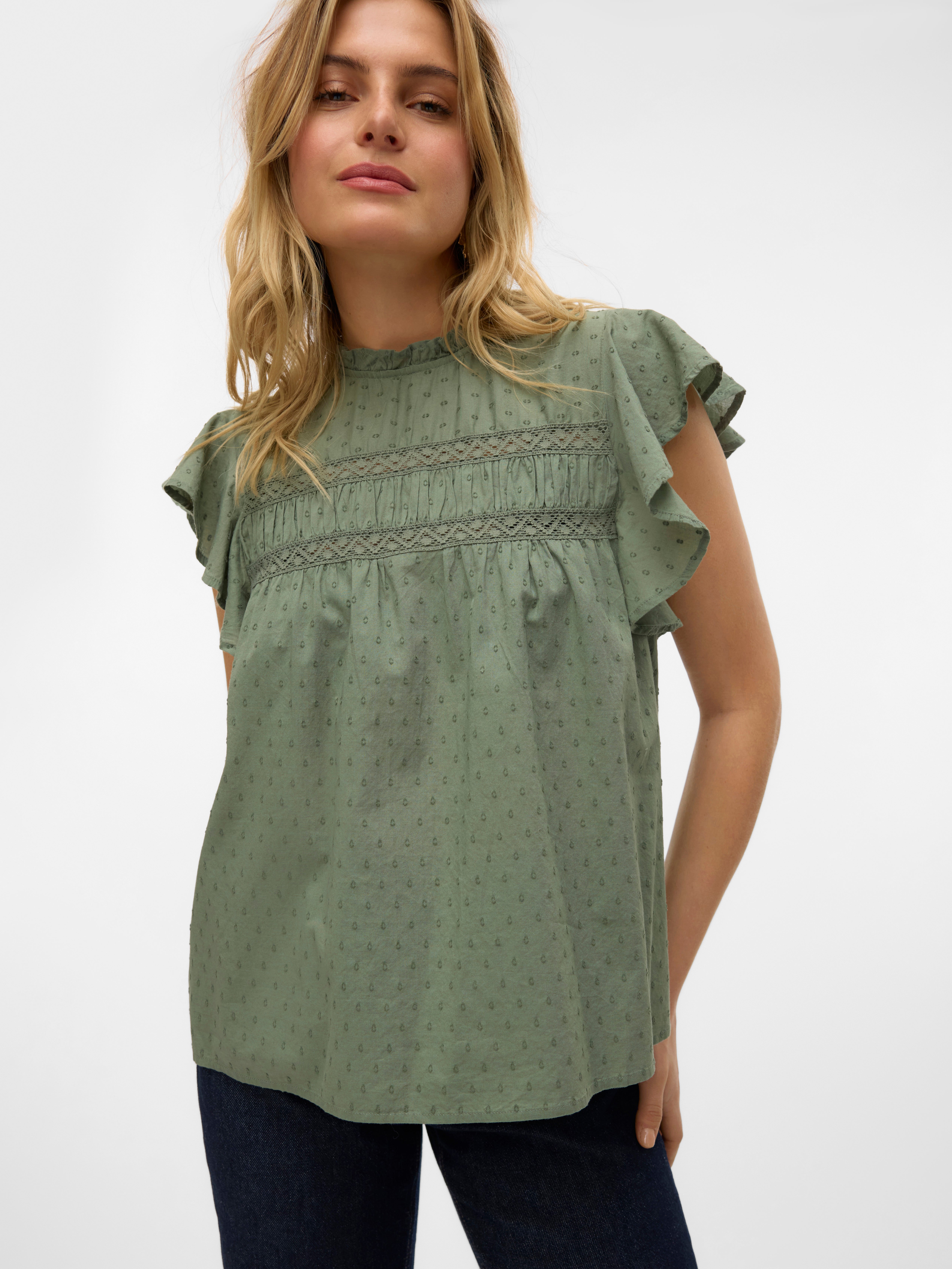 VMTRINE Top | Donkergroen | Vero Moda®
