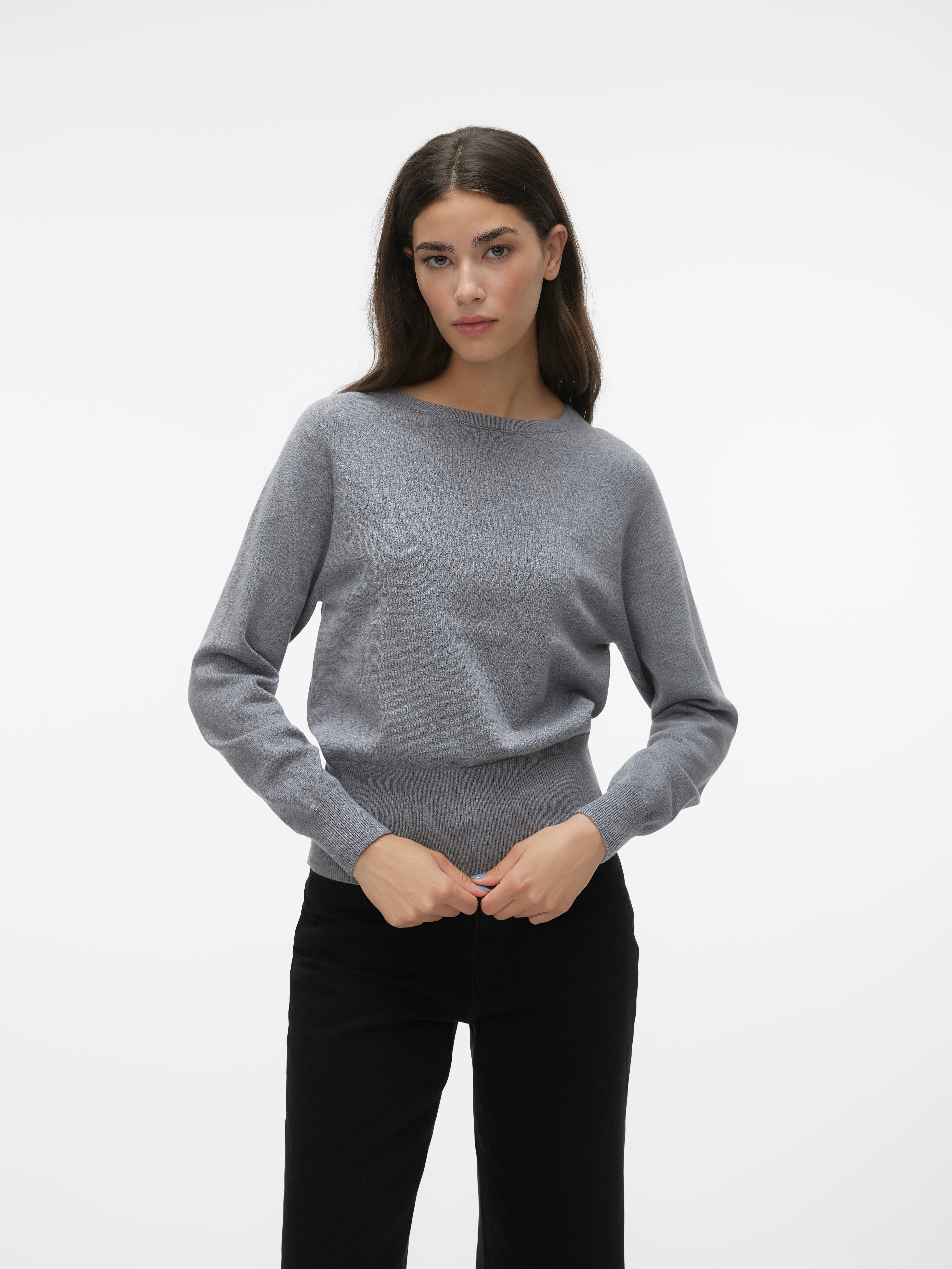 VMLAURA Pullover | Mittelgrau | Vero Moda®