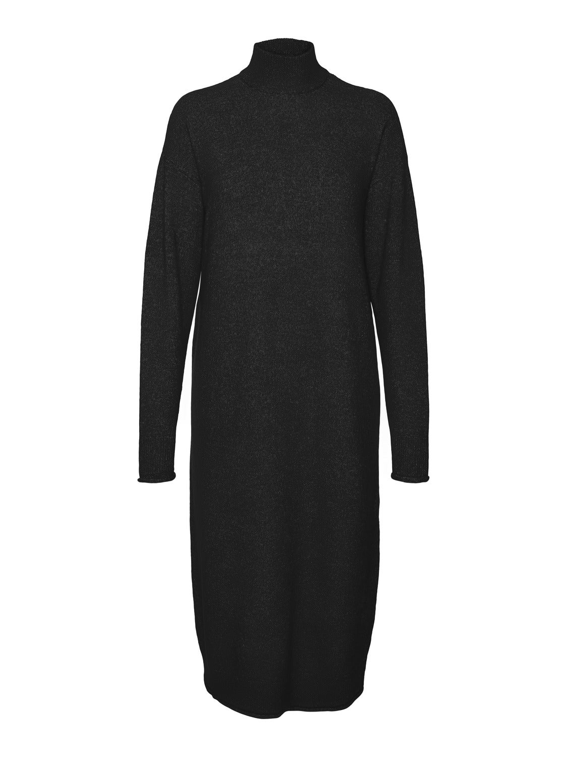 Loose fit Hoge hals Curve Geribde mouwuiteinden Verlaagde schoudernaden ...