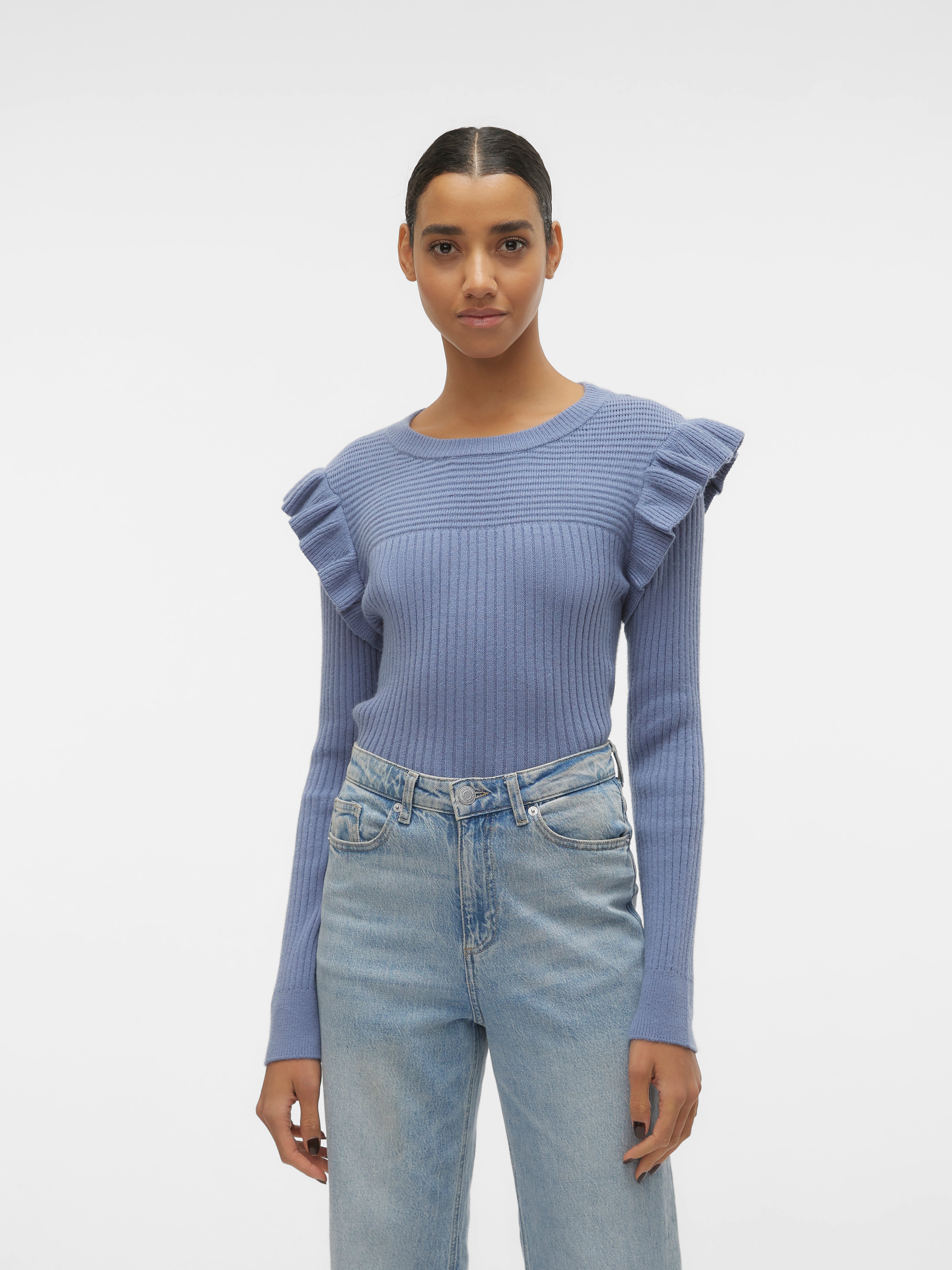 VMEMILIA Pullover | Ljusblått | Vero Moda®