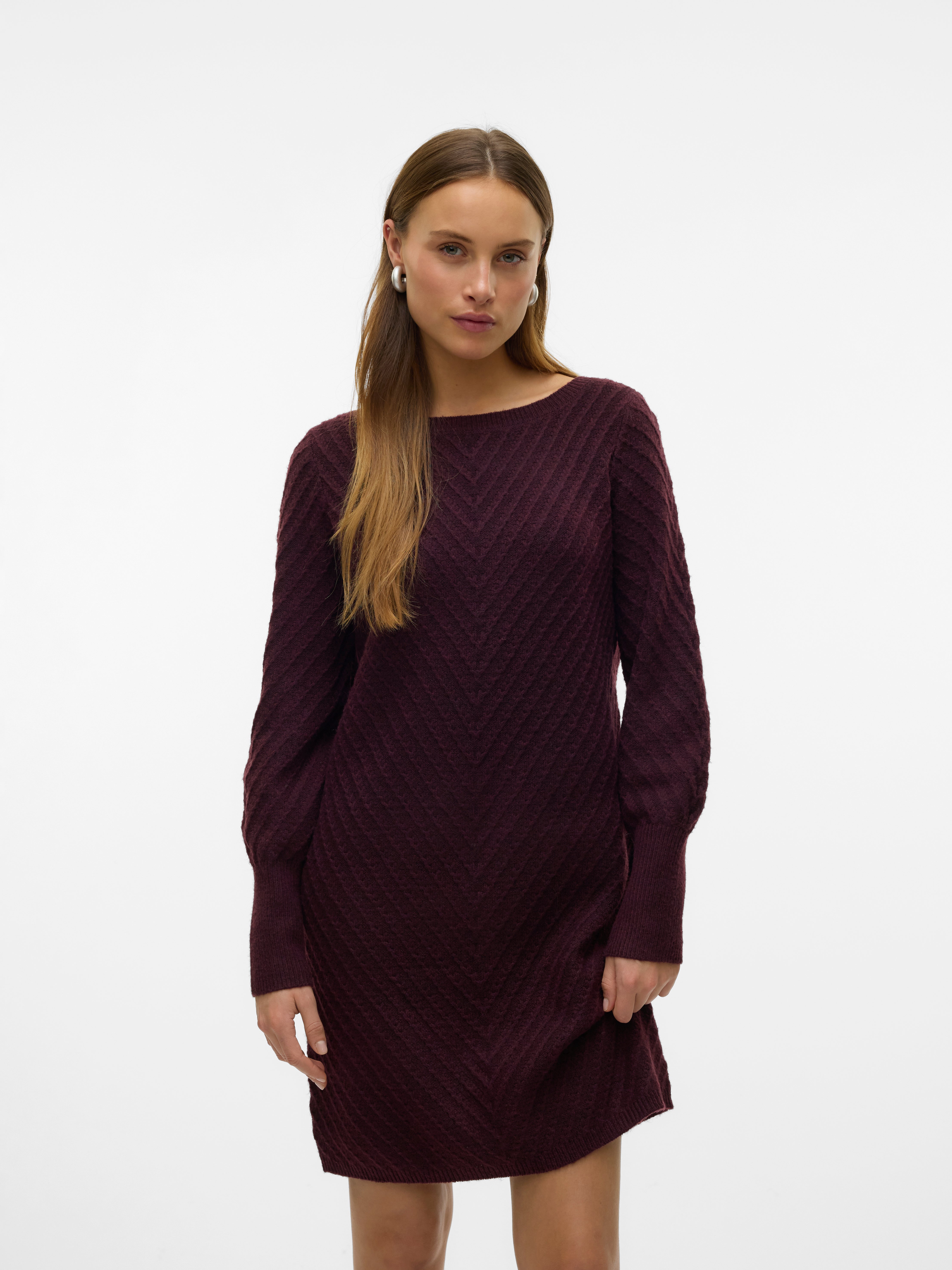 VMANJASTINNA Vestito midi | Dark Purple | Vero Moda®