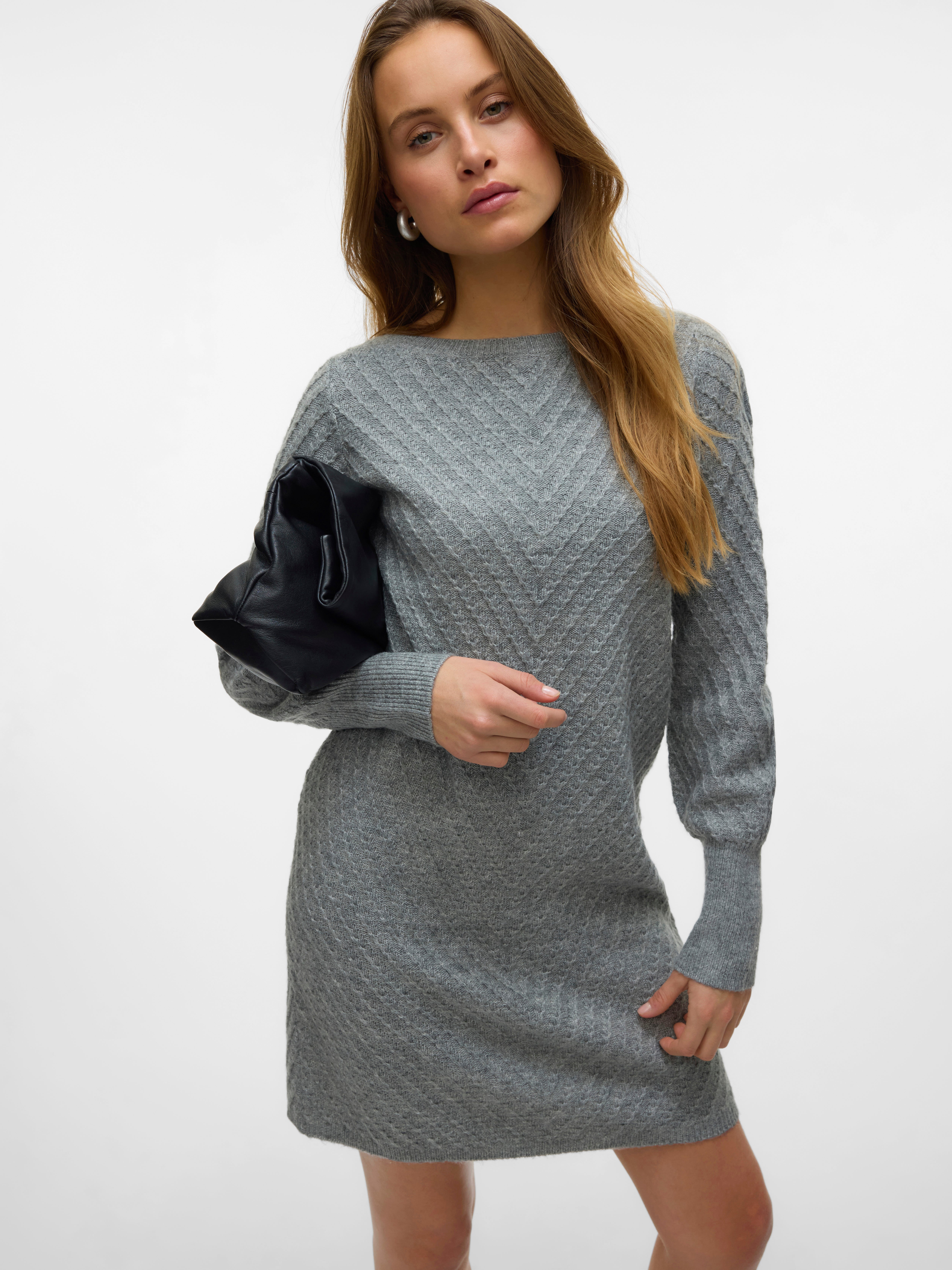 VMANJASTINNA Midi dress | Medium Grey | Vero Moda®