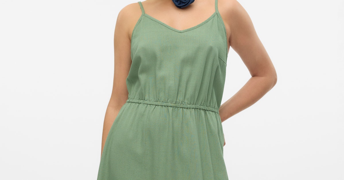 VMMYMILO Kurzes Kleid | Dunkelgrün | Vero Moda®