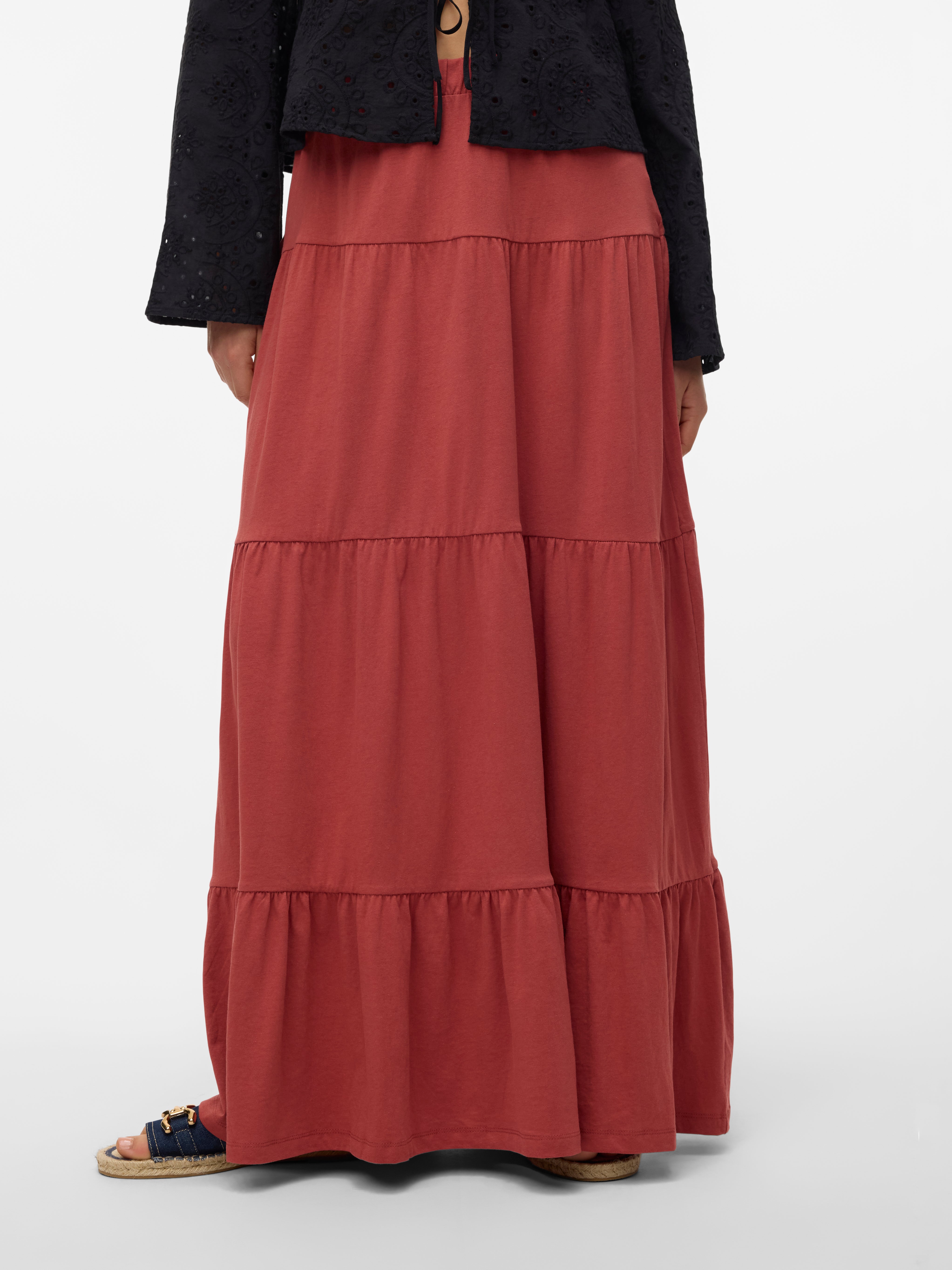 VMMIA Langer Rock | Mittelrot | Vero Moda®