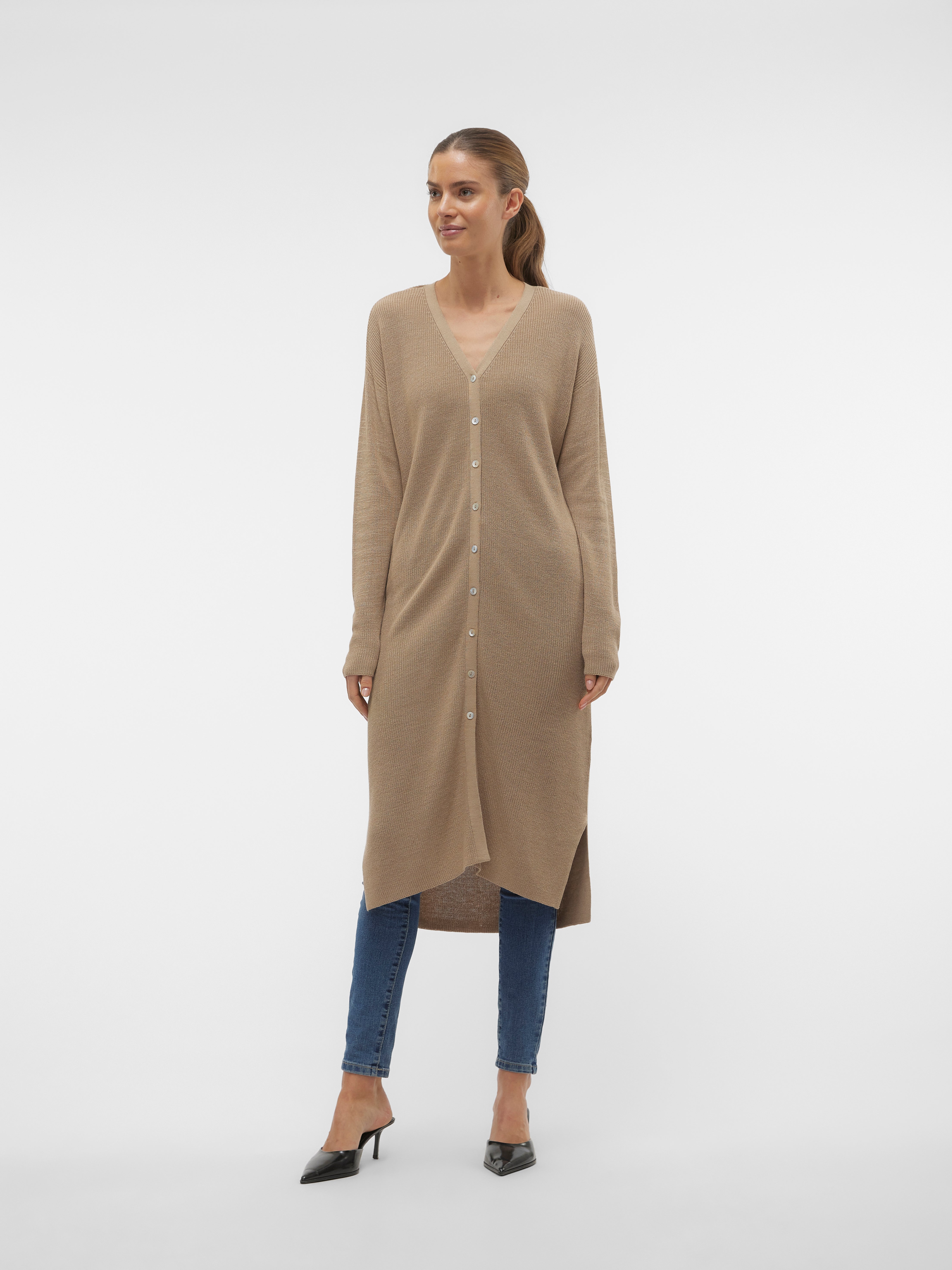 VMNEWLEXSUN Knit Cardigan | Light Brown | Vero Moda®