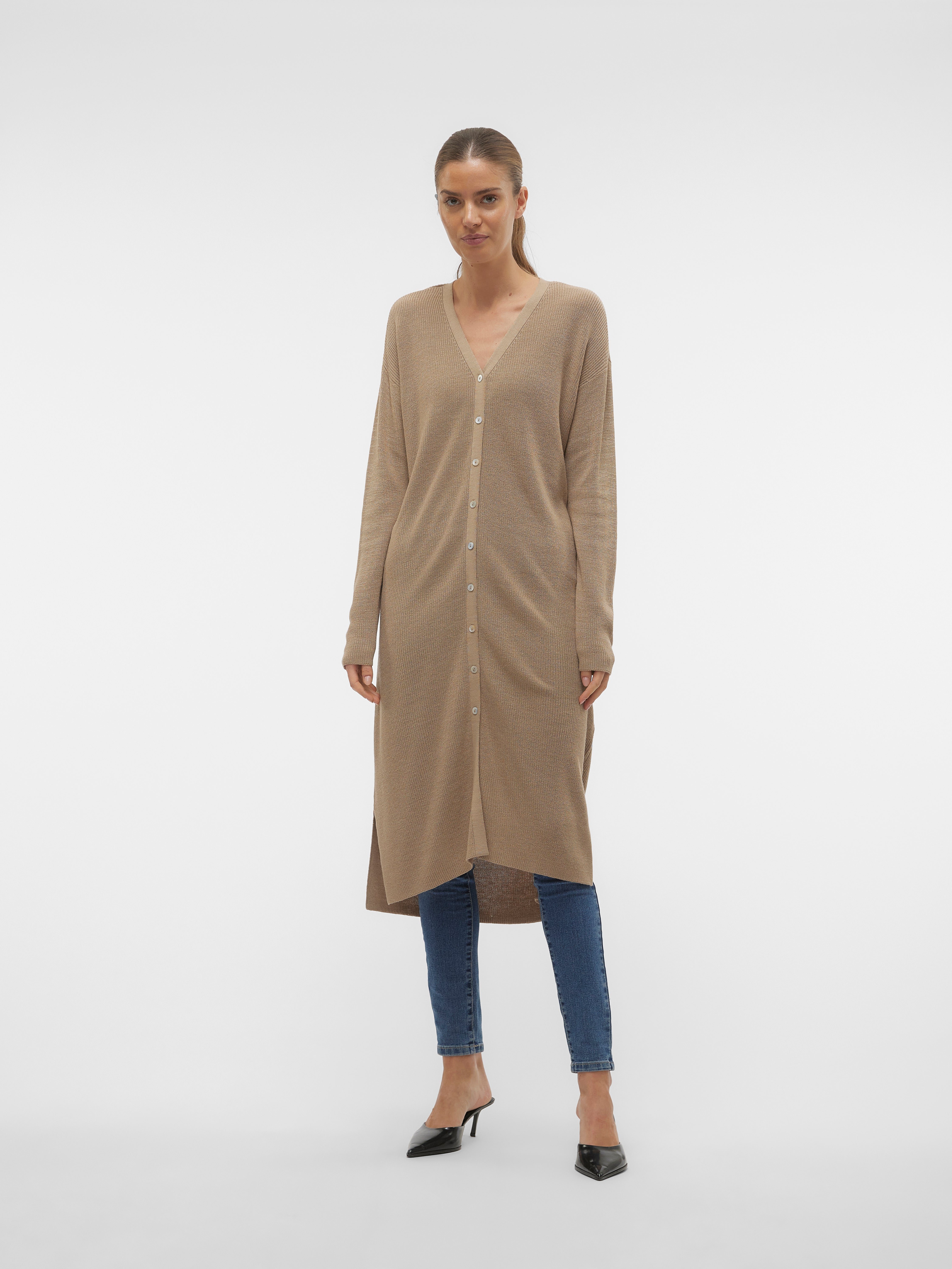 VMNEWLEXSUN Knit Cardigan | Light Brown | Vero Moda®
