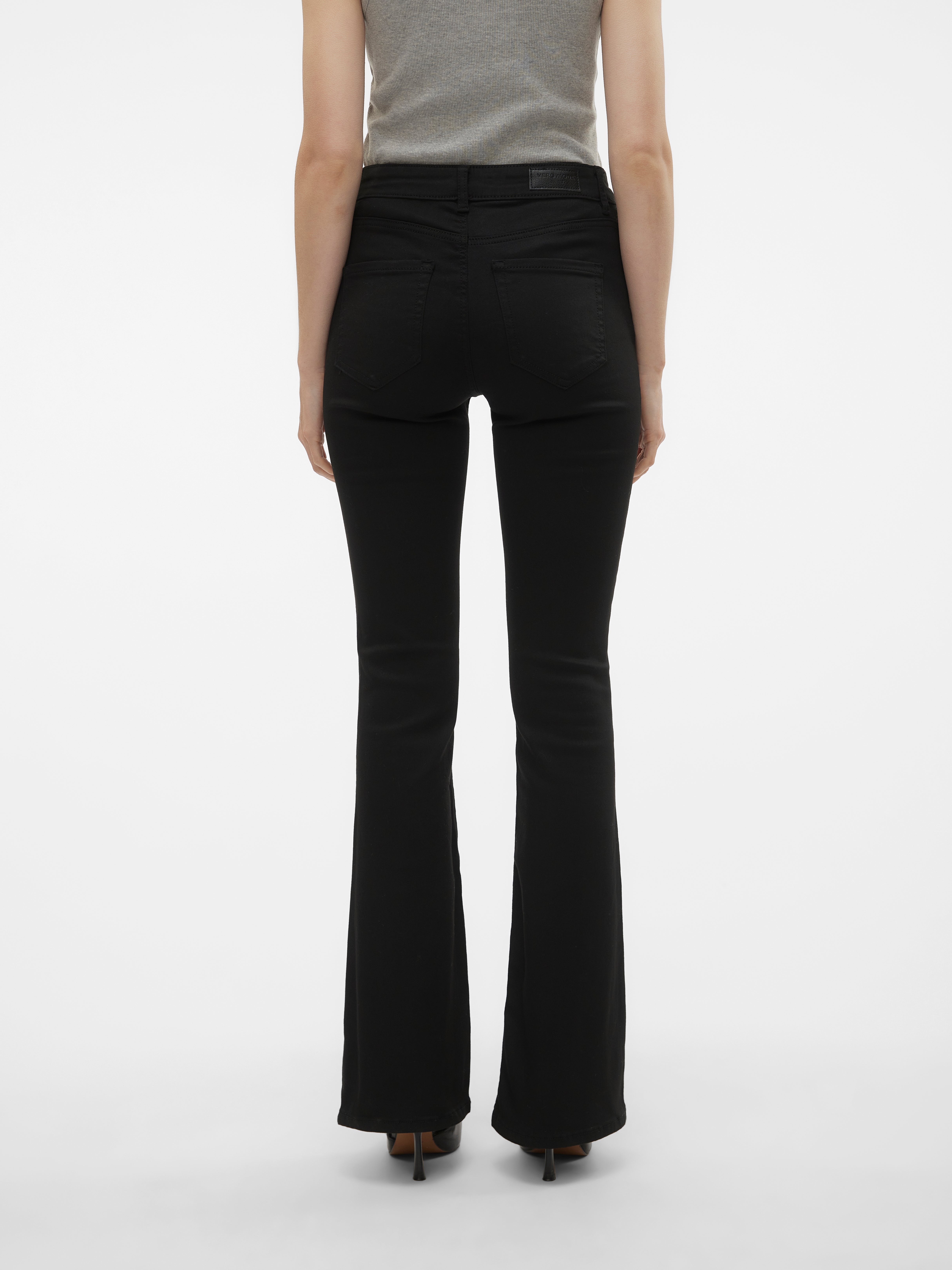 VMFLASH Flared Fit Jeans | Black | Vero Moda®