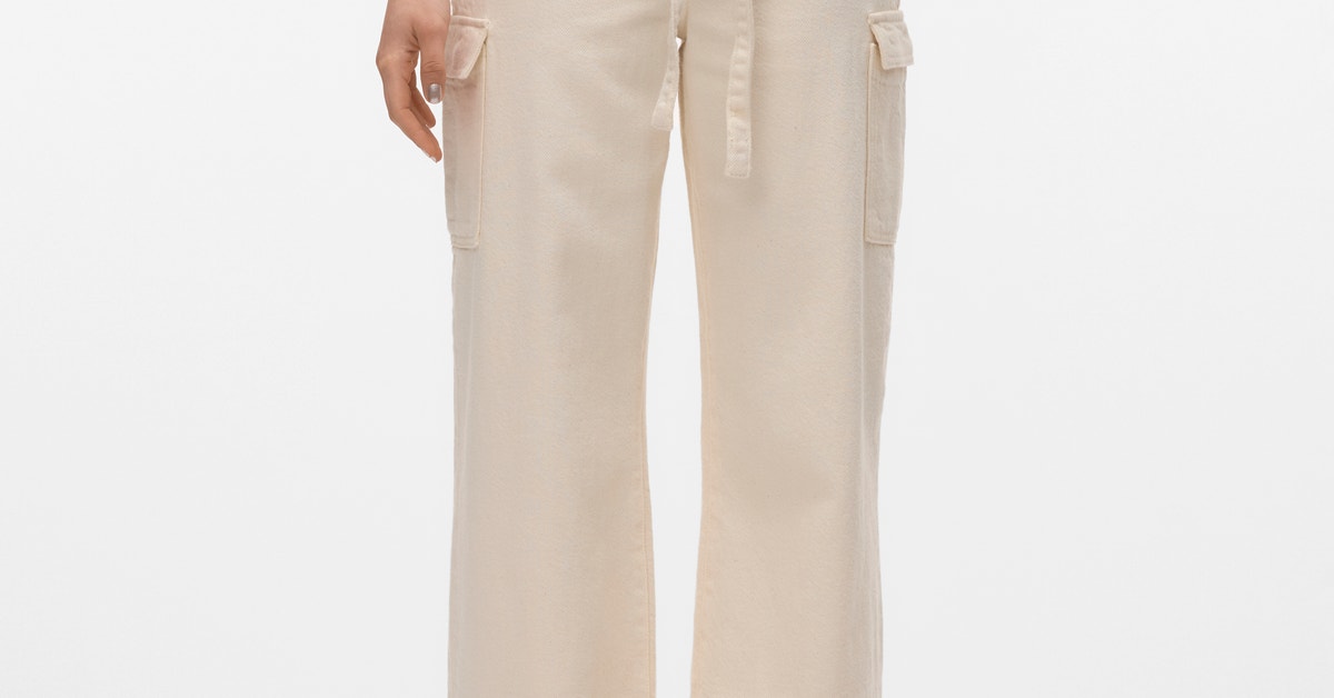 VMKATHY Hohe Taille Weit geschnitten Jeans | Hellrosa | Vero Moda®